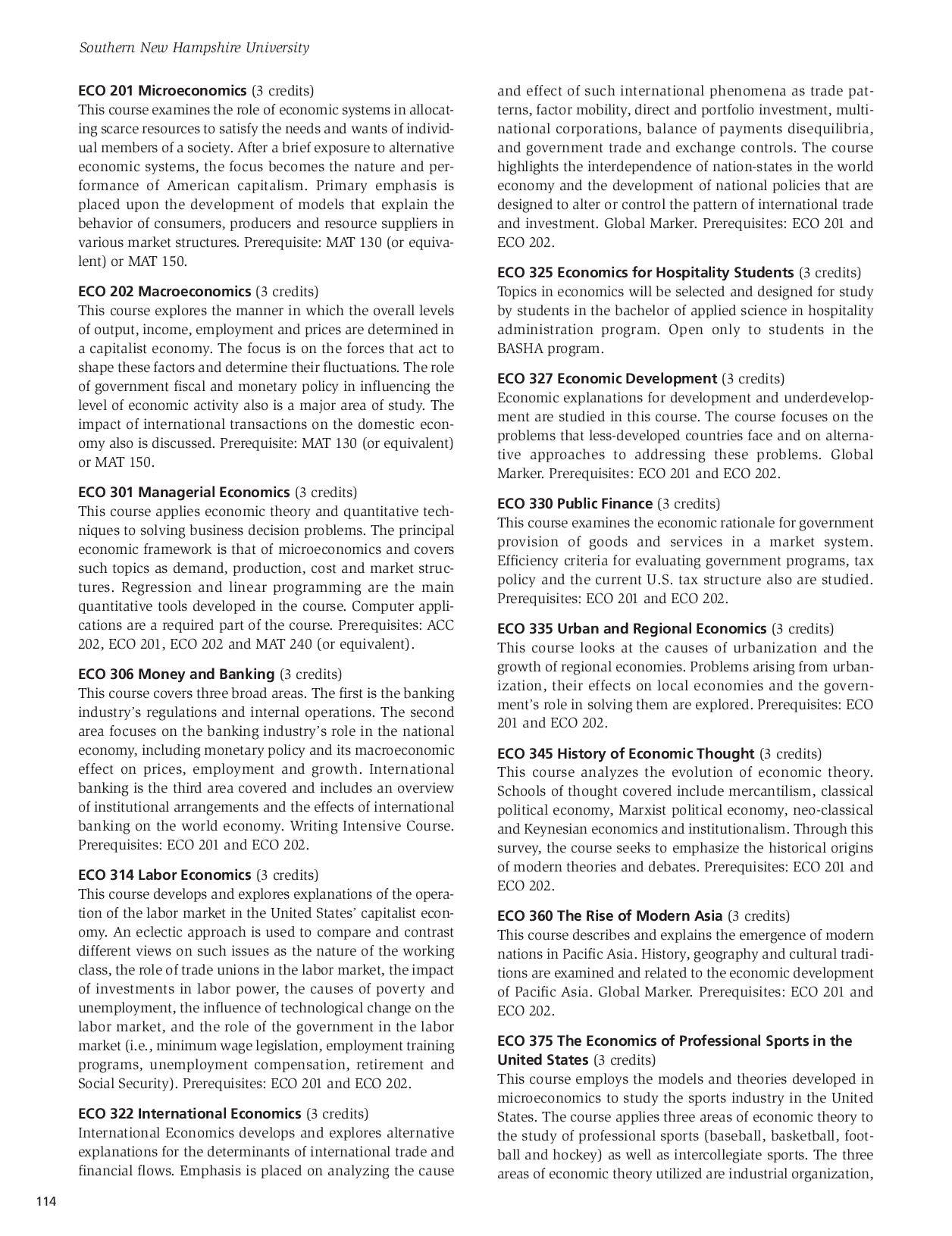 SNHU Undergraduate Catalog 2008-2009 by Southern New Hampshire ...