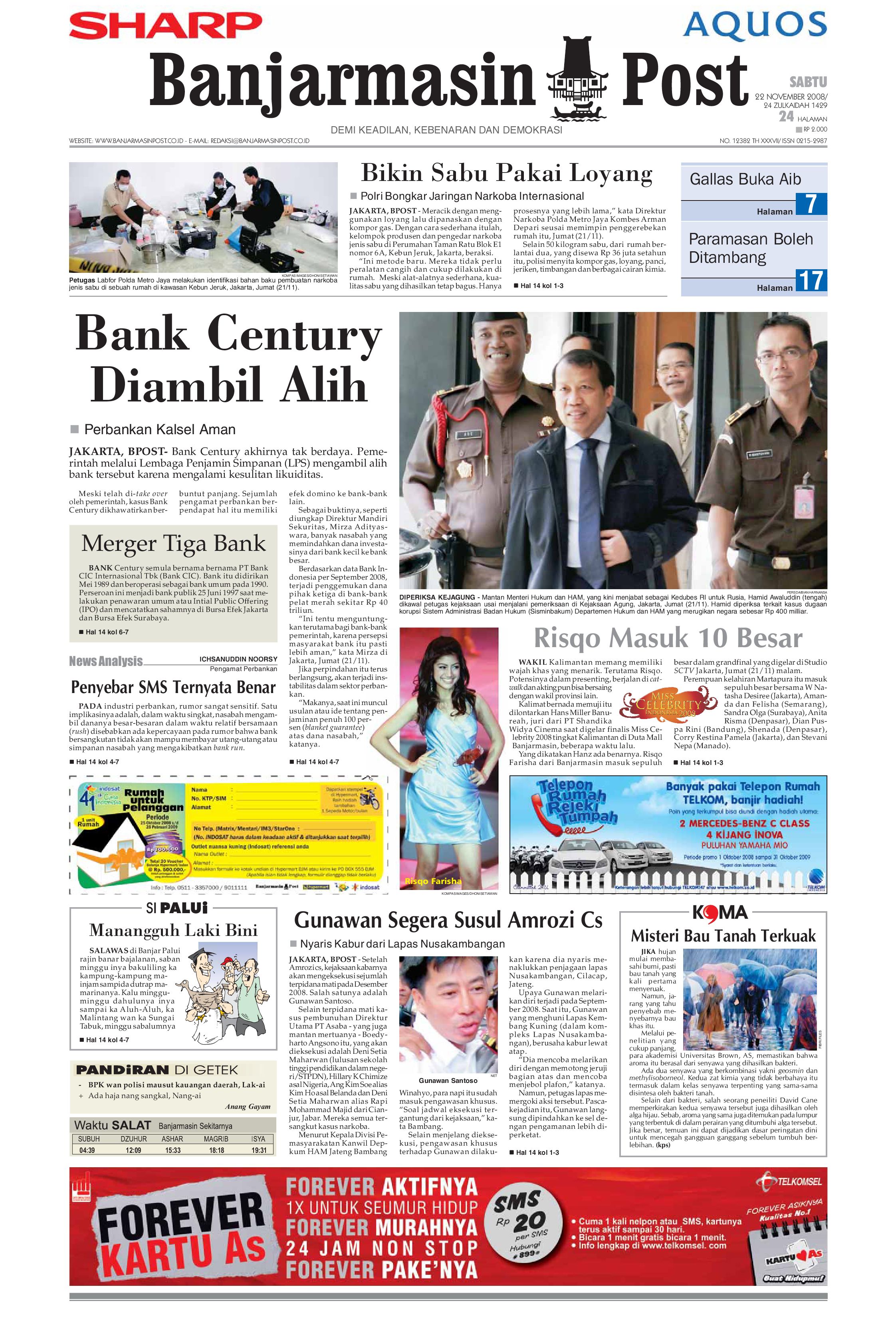 Banjarmasin Post - 22 November2008 by Banjarmasin Post - Issuu