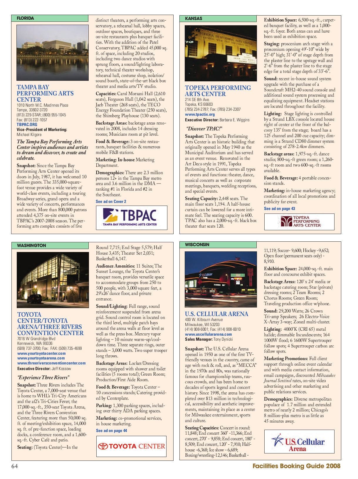 2008 Facilities Booking Guide by Facilities Media Group - Issuu