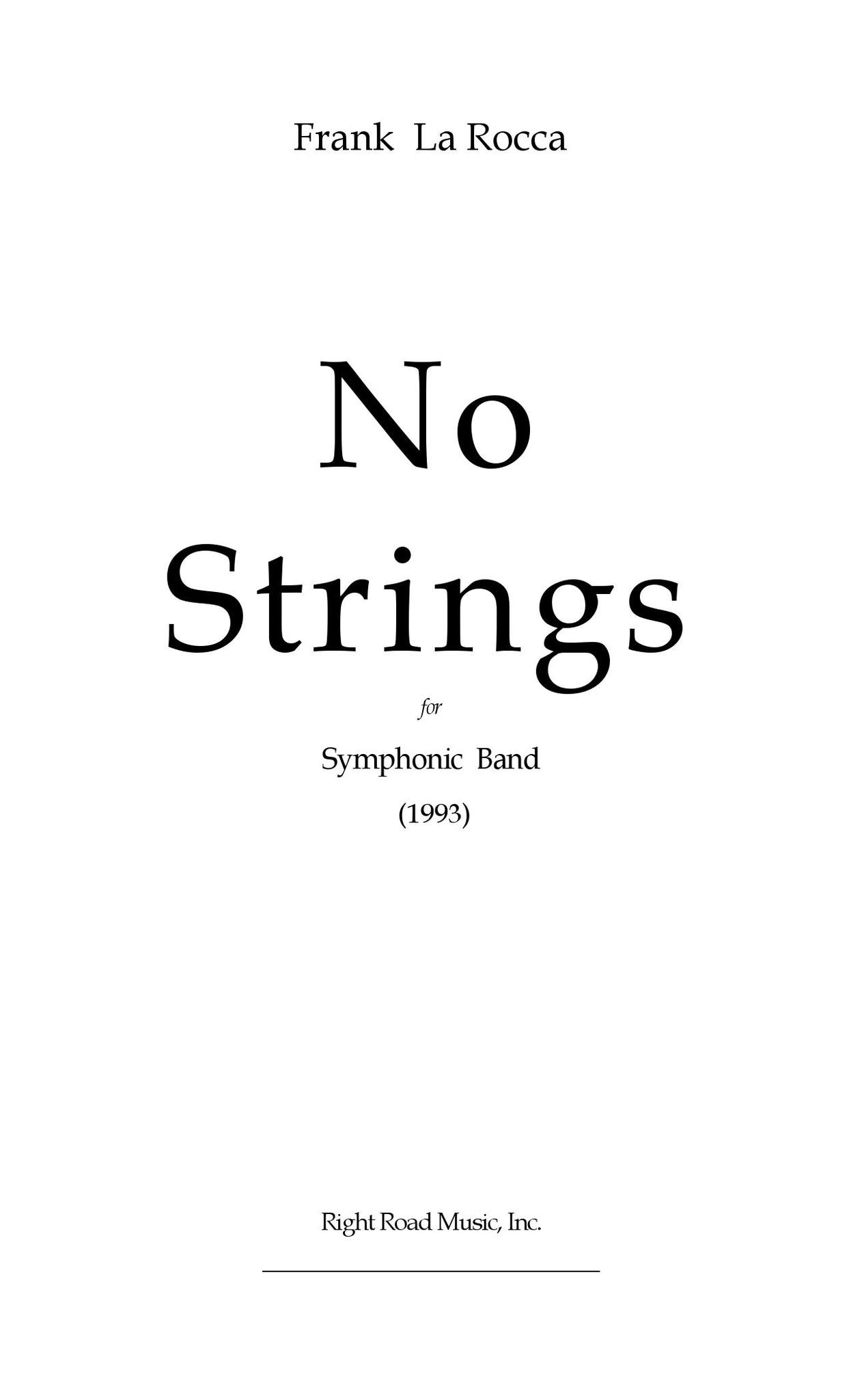 No Strings by Frank La Rocca - Issuu