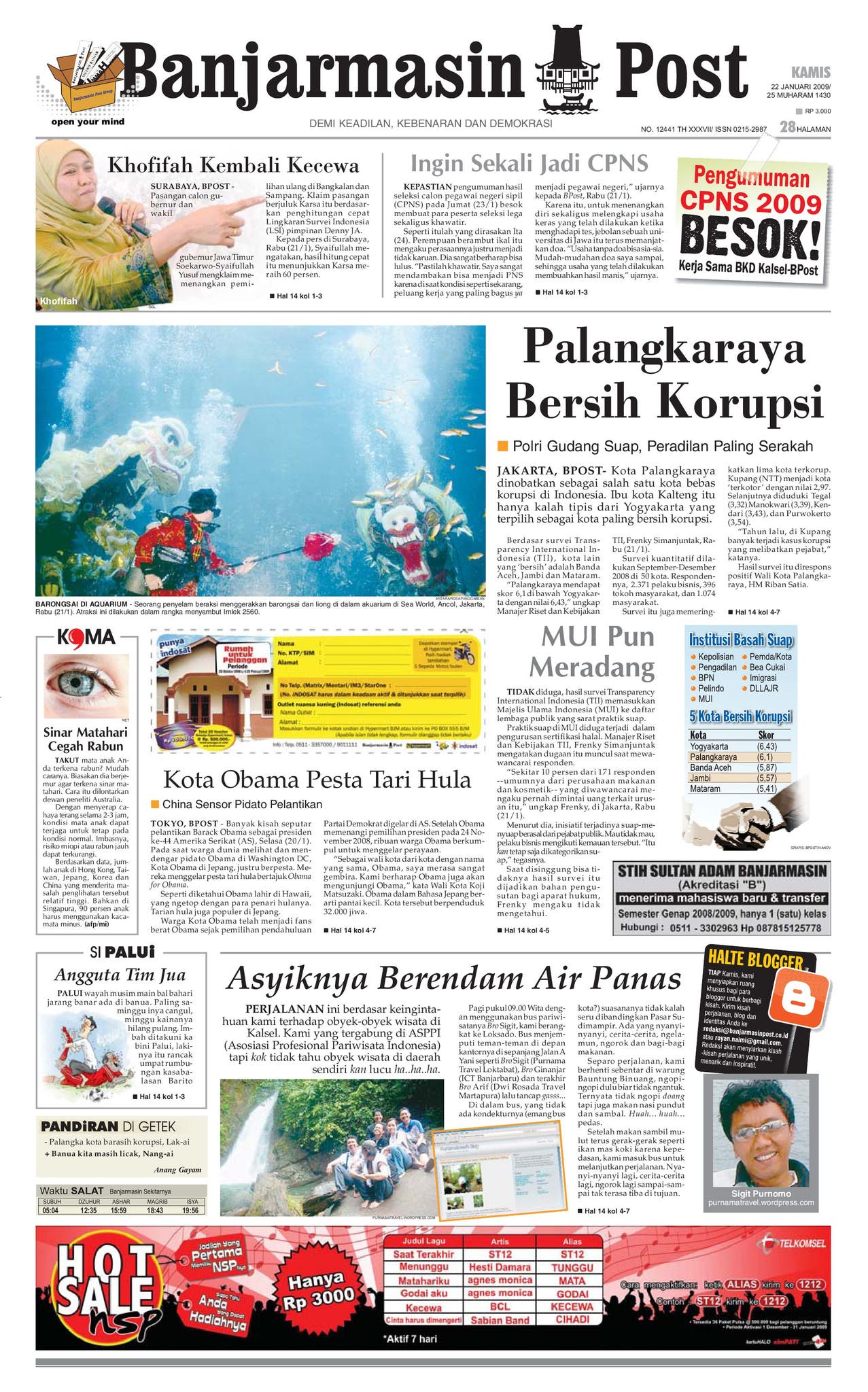 Banjarmasin Post - 22 januari 2009 by Banjarmasin Post - Issuu