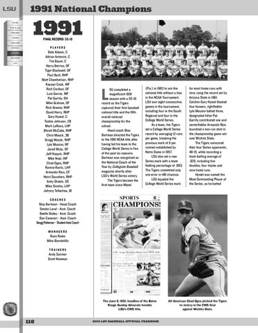 2009 LSU Baseball Media Guide by LSU Athletics - Issuu