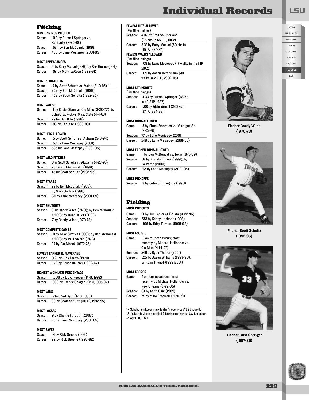 2009 LSU Baseball Media Guide by LSU Athletics - Issuu