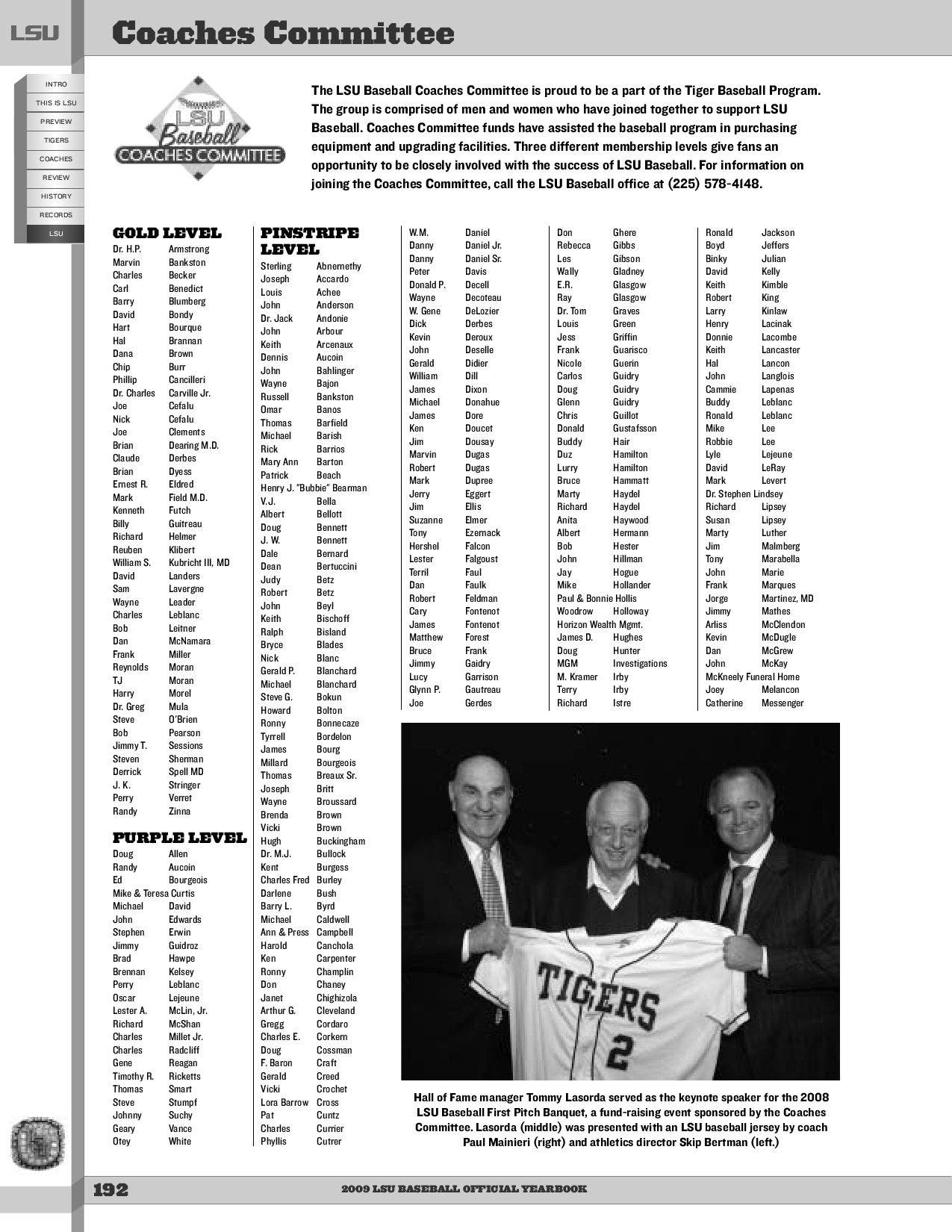 2009 LSU Baseball Media Guide by LSU Athletics - Issuu