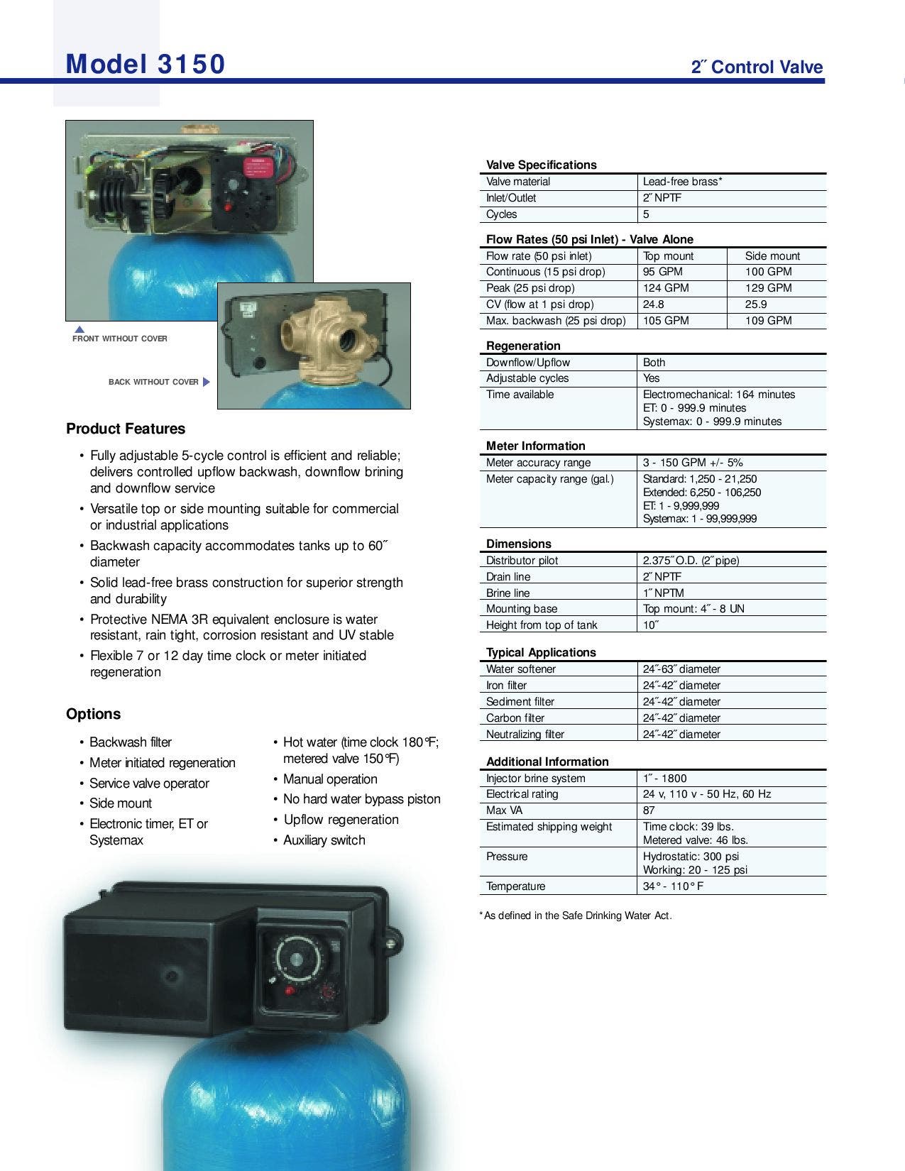 Fleck 3150 Manual de operacion y partes by PURADOM SRL - Issuu