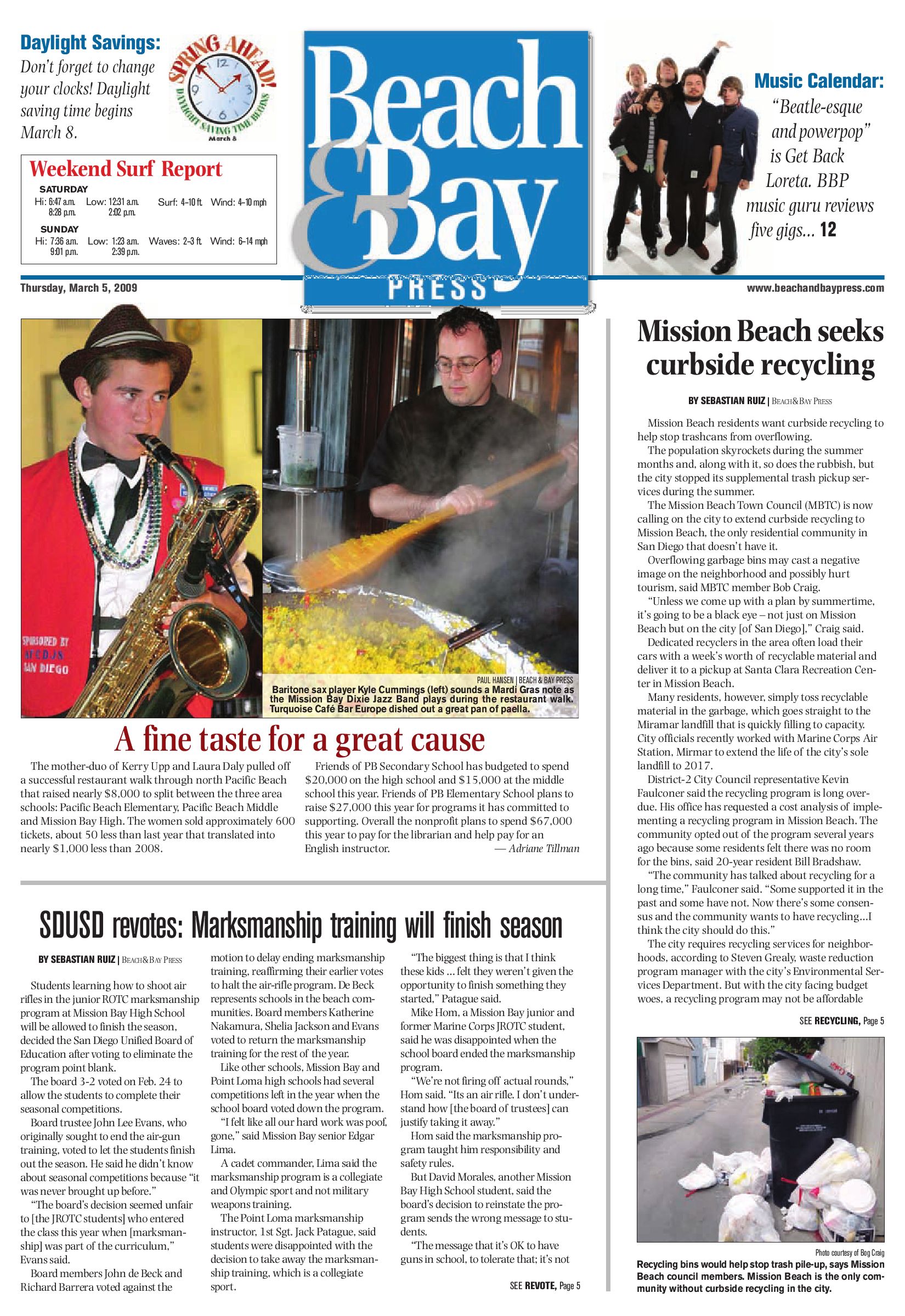 Beach & Bay Press, March 5th, 2009 by San Diego Community Newspaper ...
