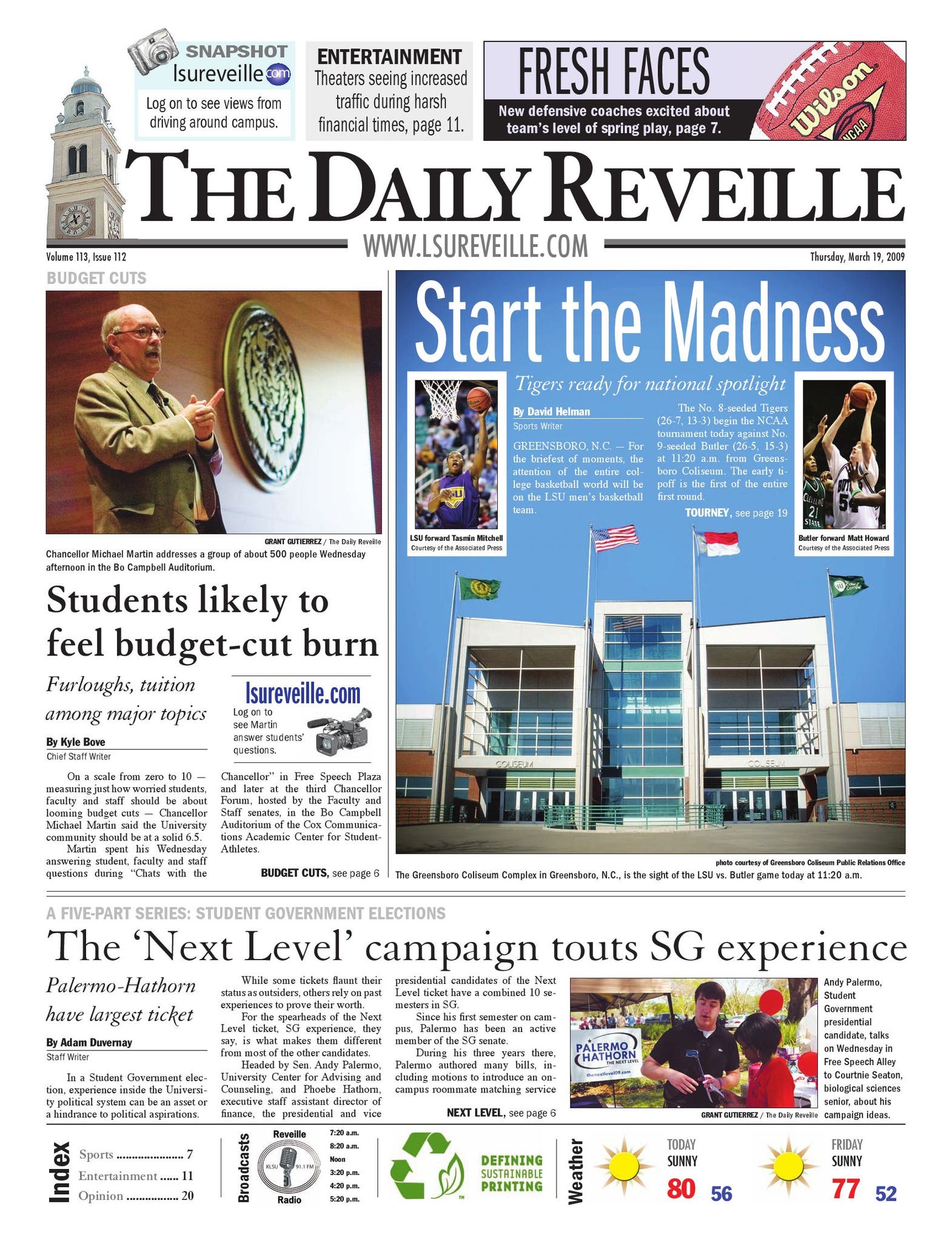 The Daily Reveille — March 19, 2009 by Reveille - Issuu