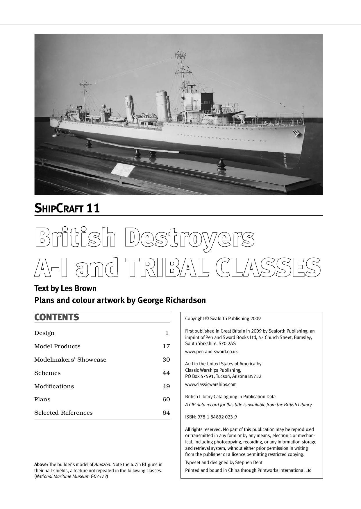 Shipcraft 11: British Destroyers by Pen and Sword Books Ltd - Issuu