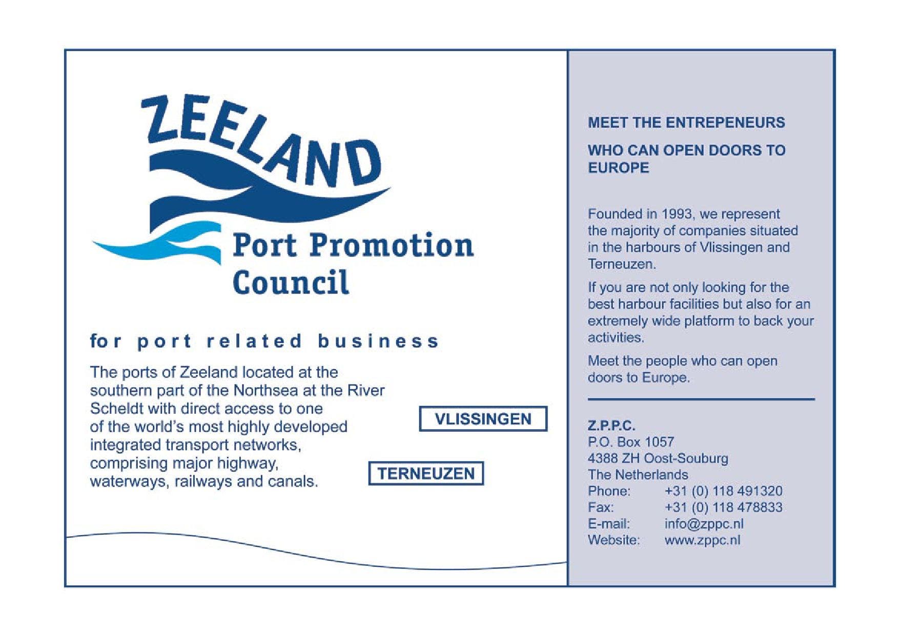 Zeeland Seaports Port Handbook 2009/10 by Land & Marine Publications ...