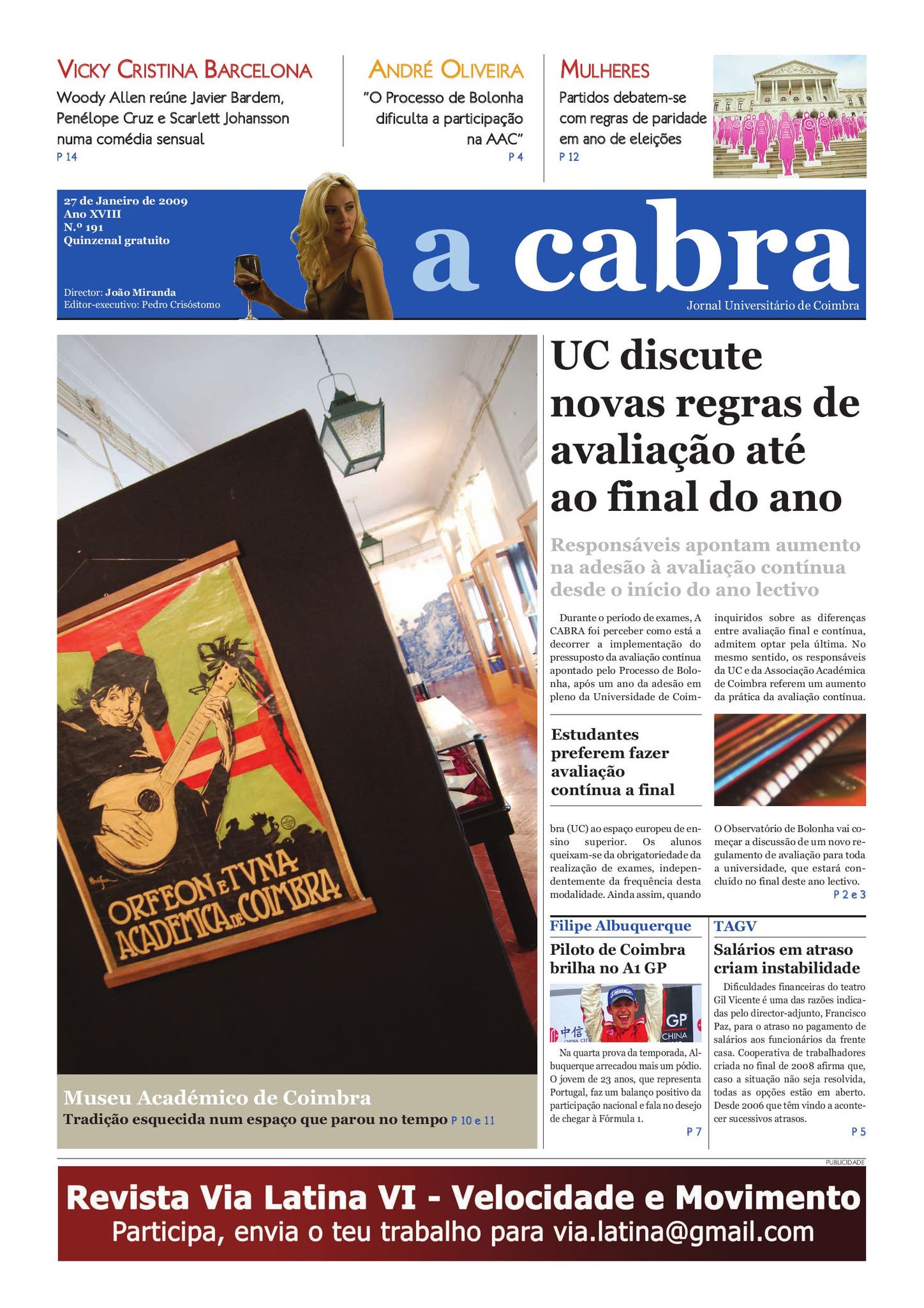 Jornal Universitário de Coimbra - A CABRA - 191 by Jornal Universitário ...