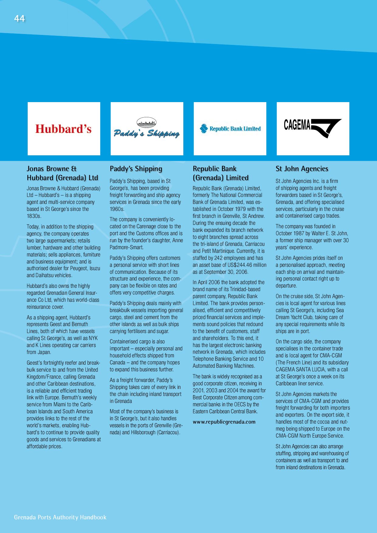 Grenada Ports Authority Handbook by Land & Marine Publications Ltd. - Issuu