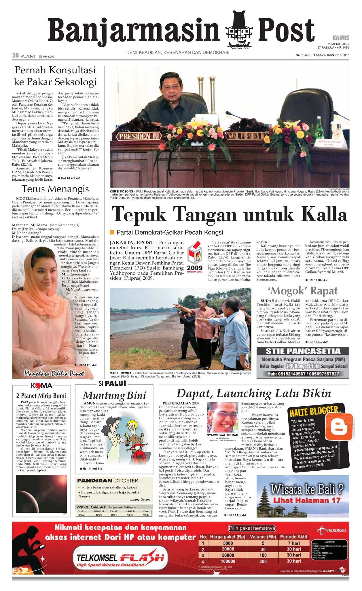 Banjarmasin Post - Edisi 23 April 2009 by Banjarmasin Post - Issuu