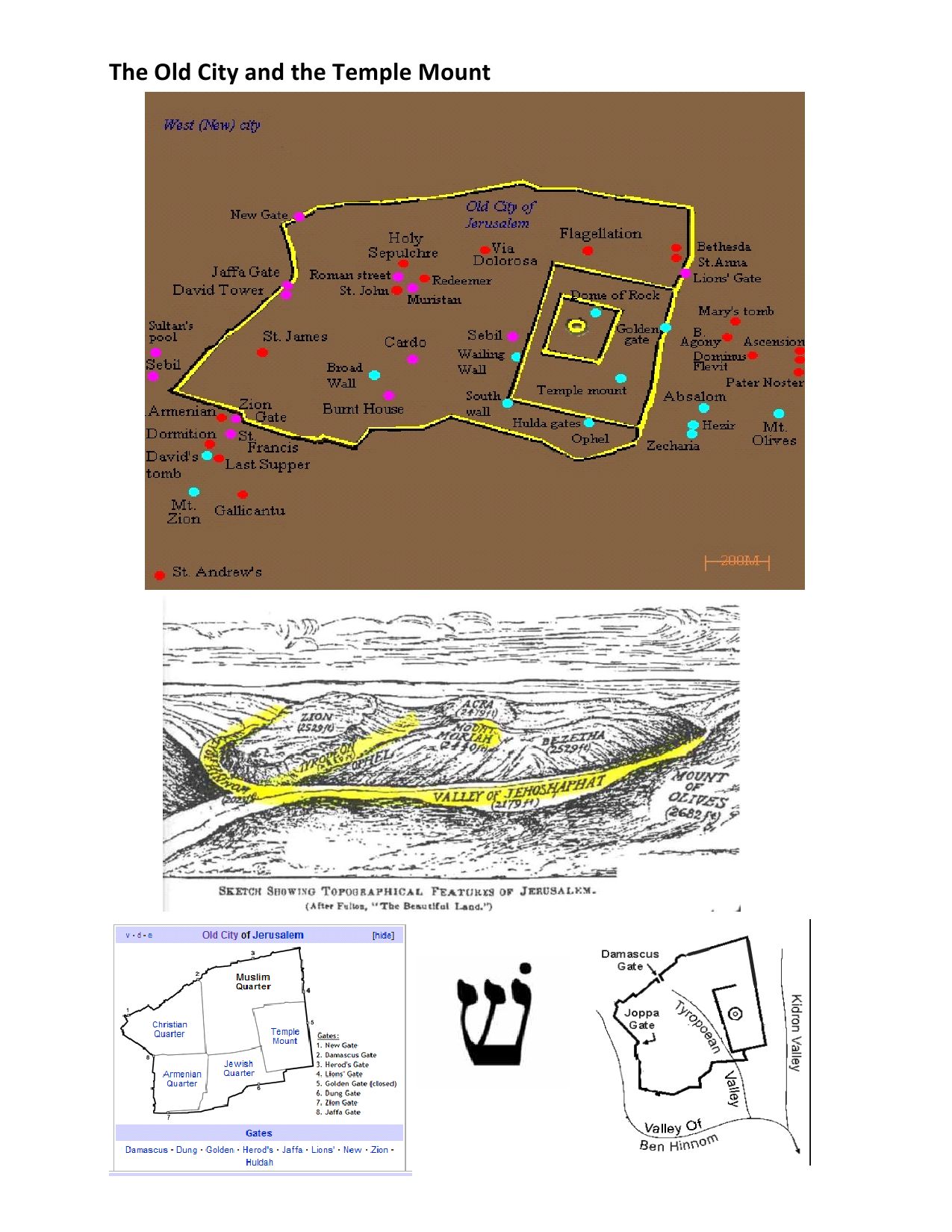 Israel 2009 Jerusalem the old city and the temple mount by Liz Clayton ...