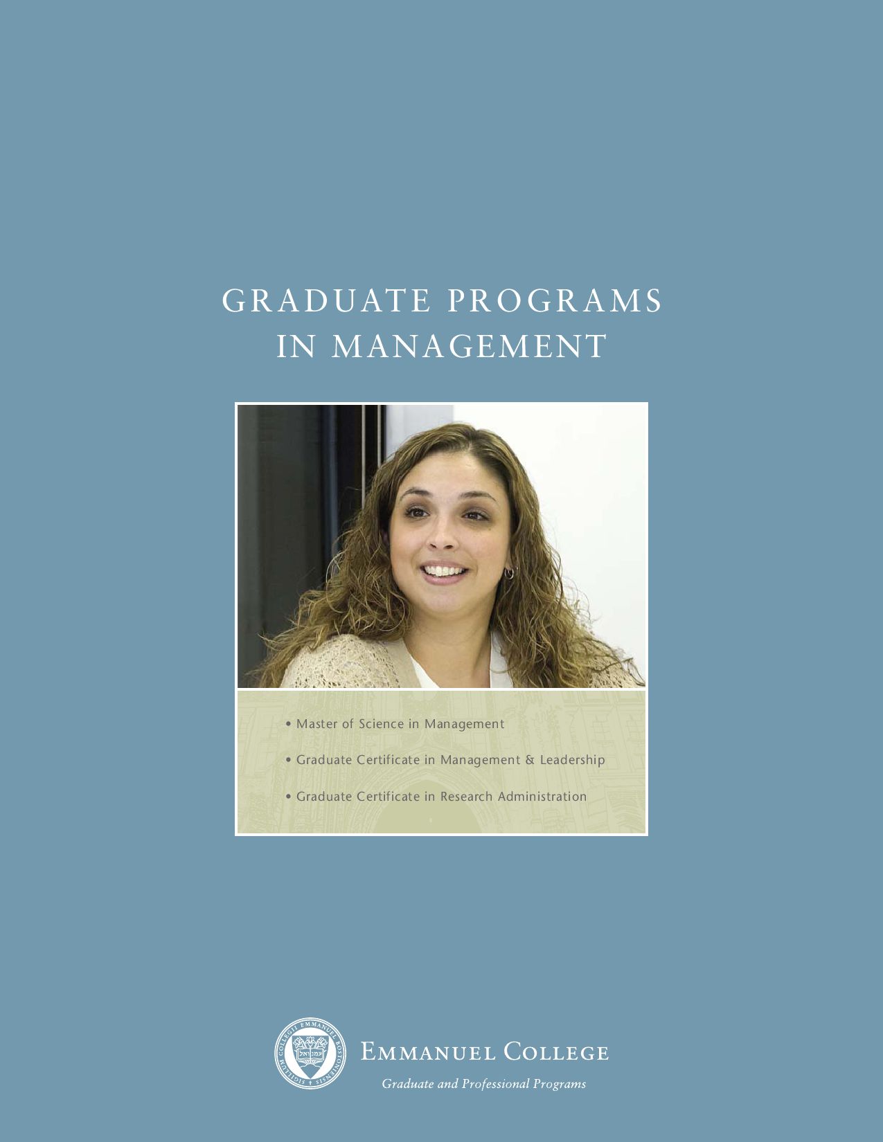 Graduate Management Degrees and Certificates at Emmanuel College by ...