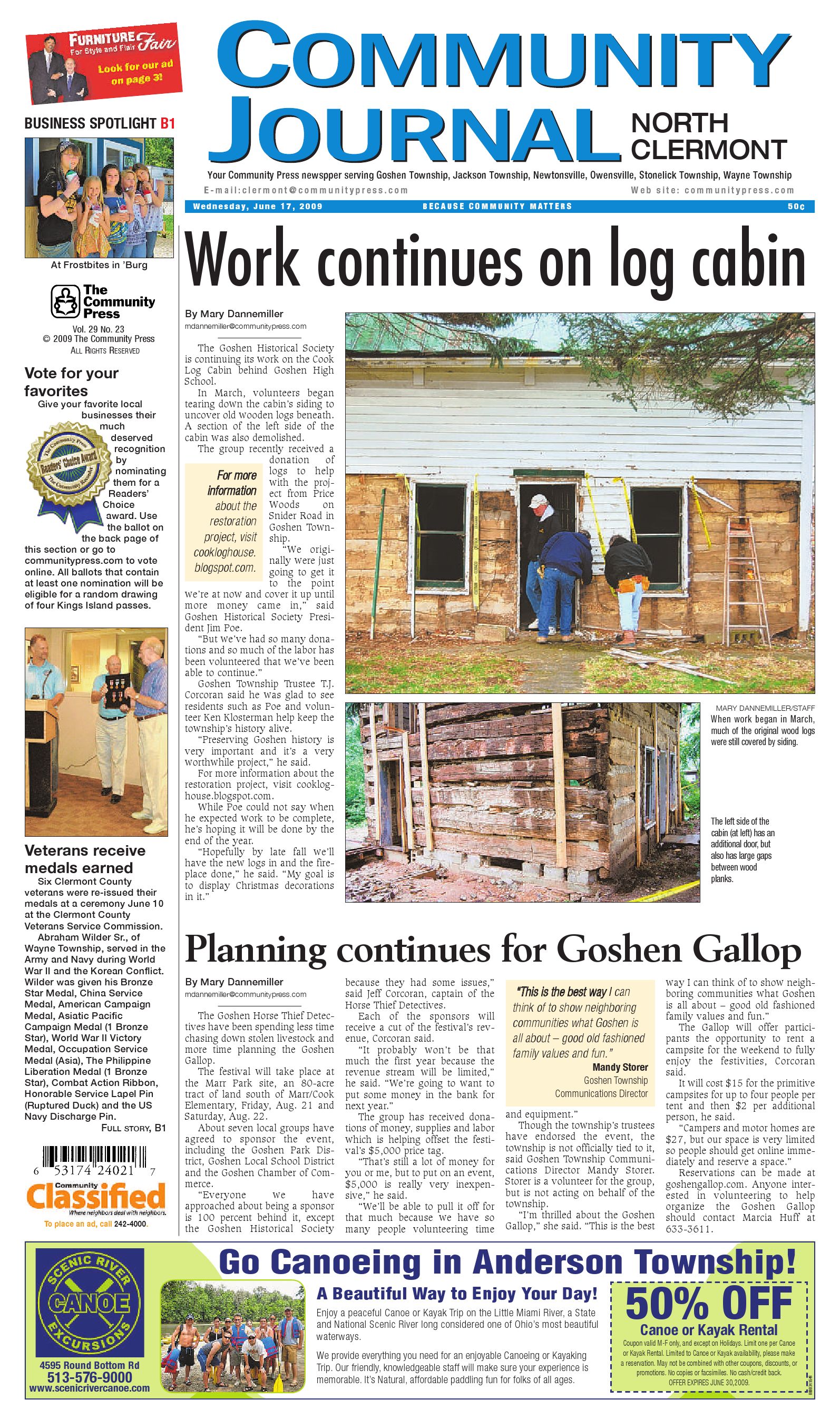 Community Journal North Clermont - June 17, 2009 by Enquirer Media - Issuu