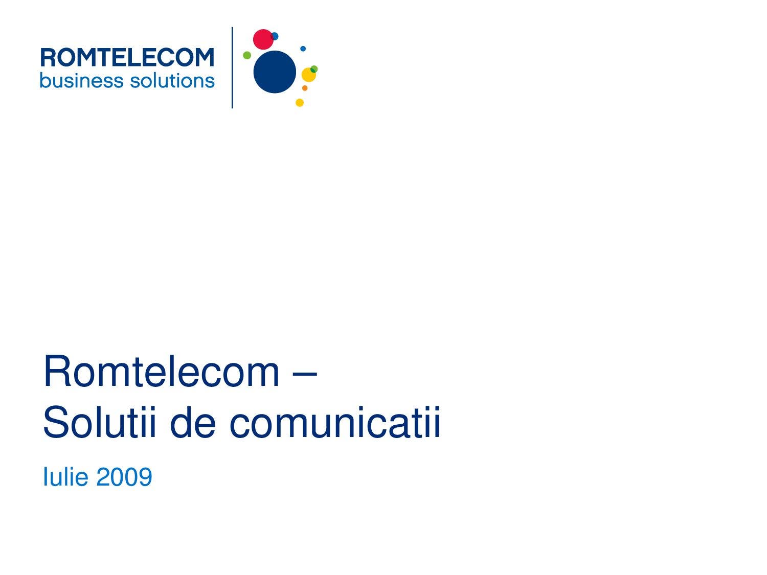 2. Romtelecom by Swiss Webacademy - Issuu
