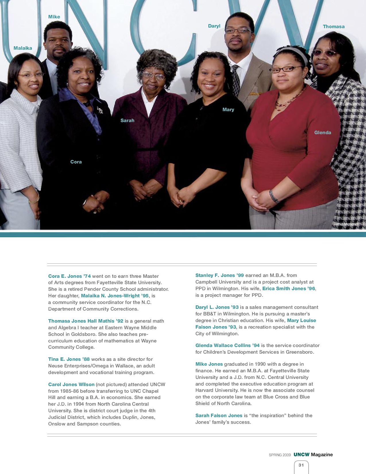 UNCW Magazine - Spring/Summer 2009 by University of North Carolina ...