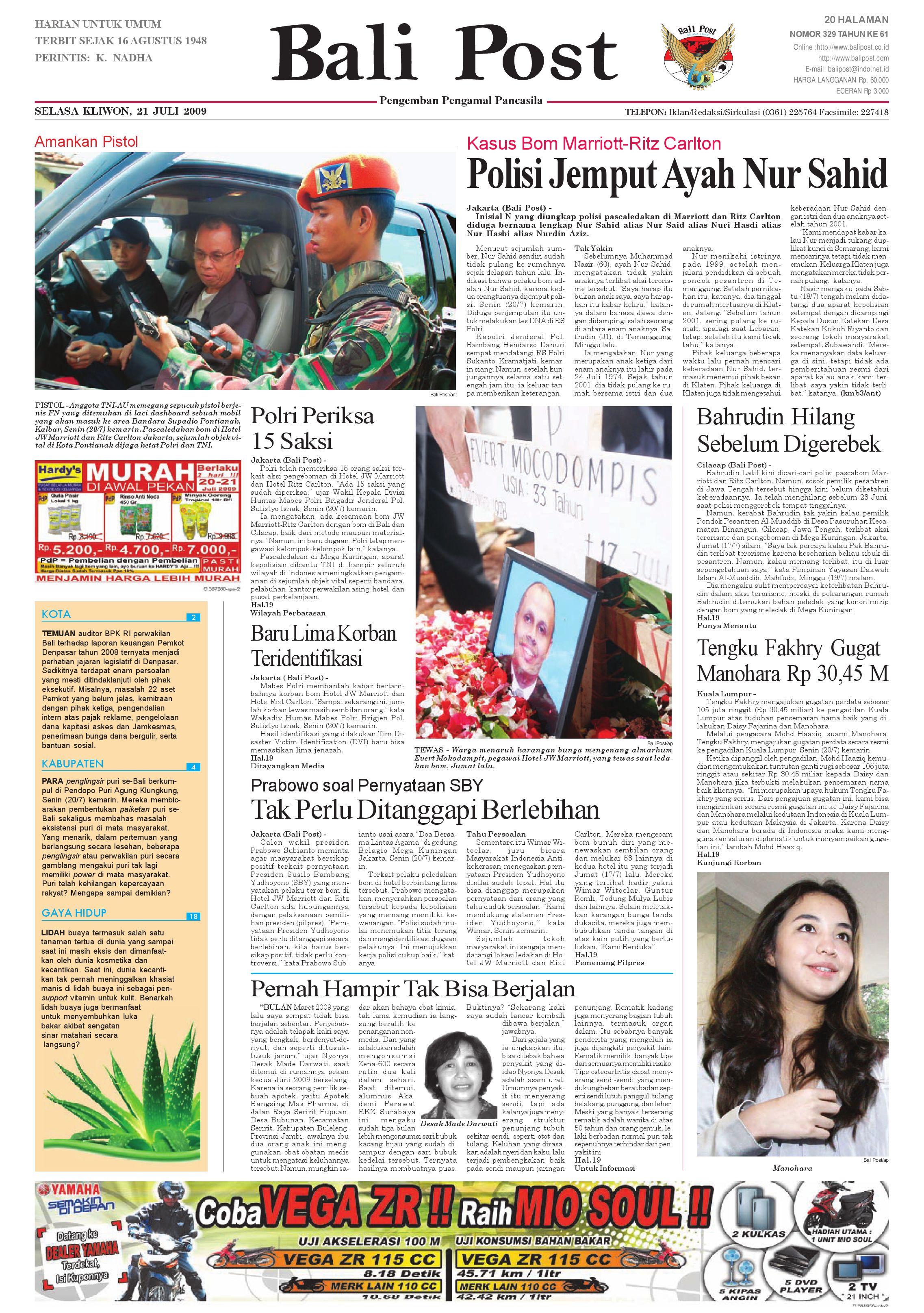 Bali Post - Selasa, 21-07-2009 by e-Paper KMB - Issuu