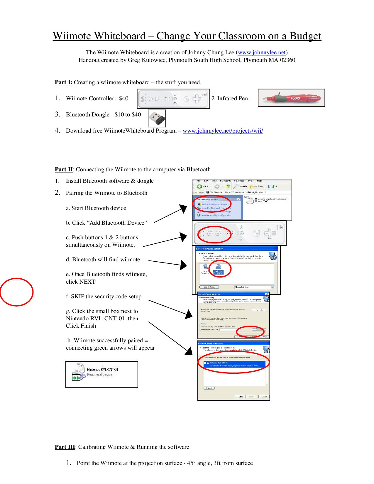 Wiimote Whiteboard by Greg Kulowiec - Issuu
