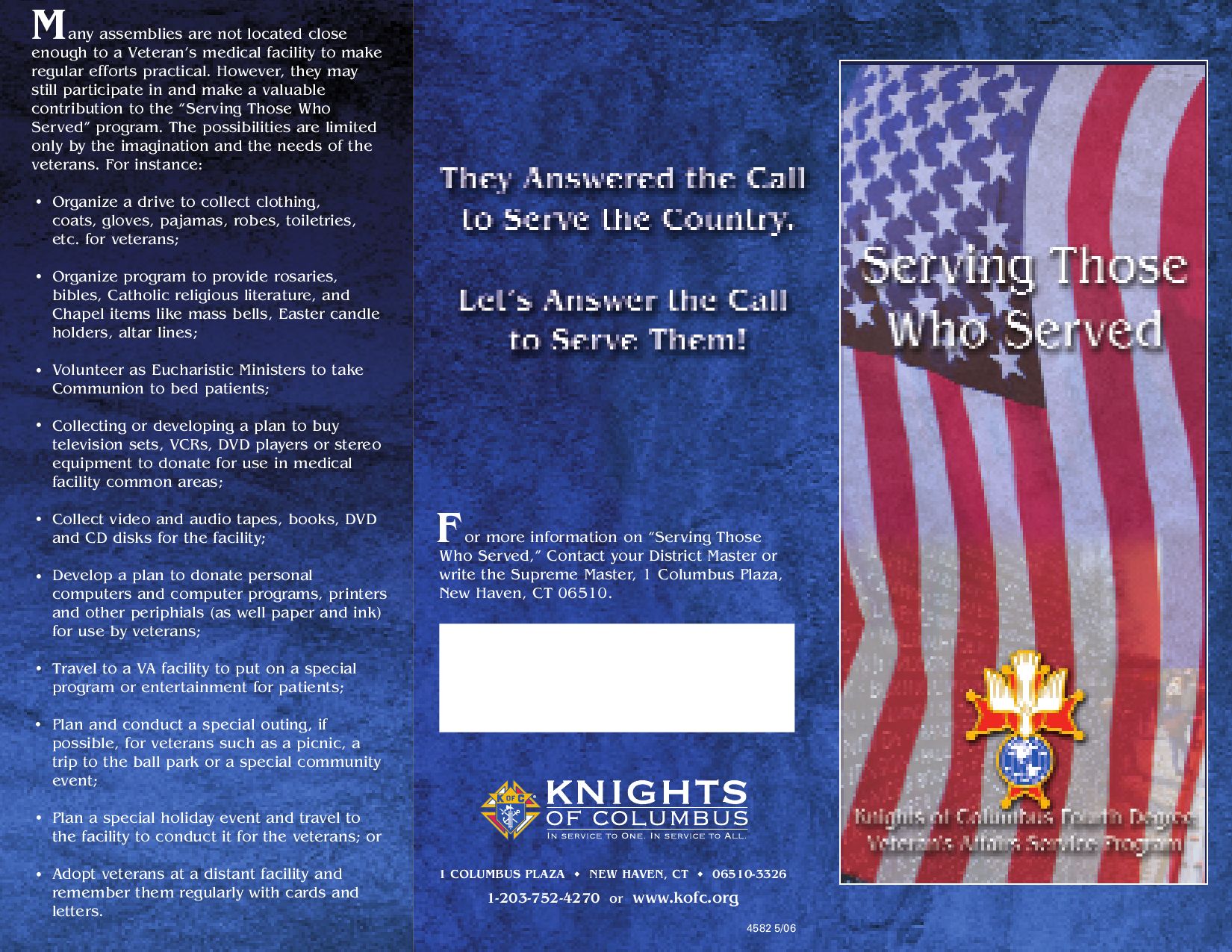 Veterans Brochure by Catholic Information Service - Hart Series - Issuu