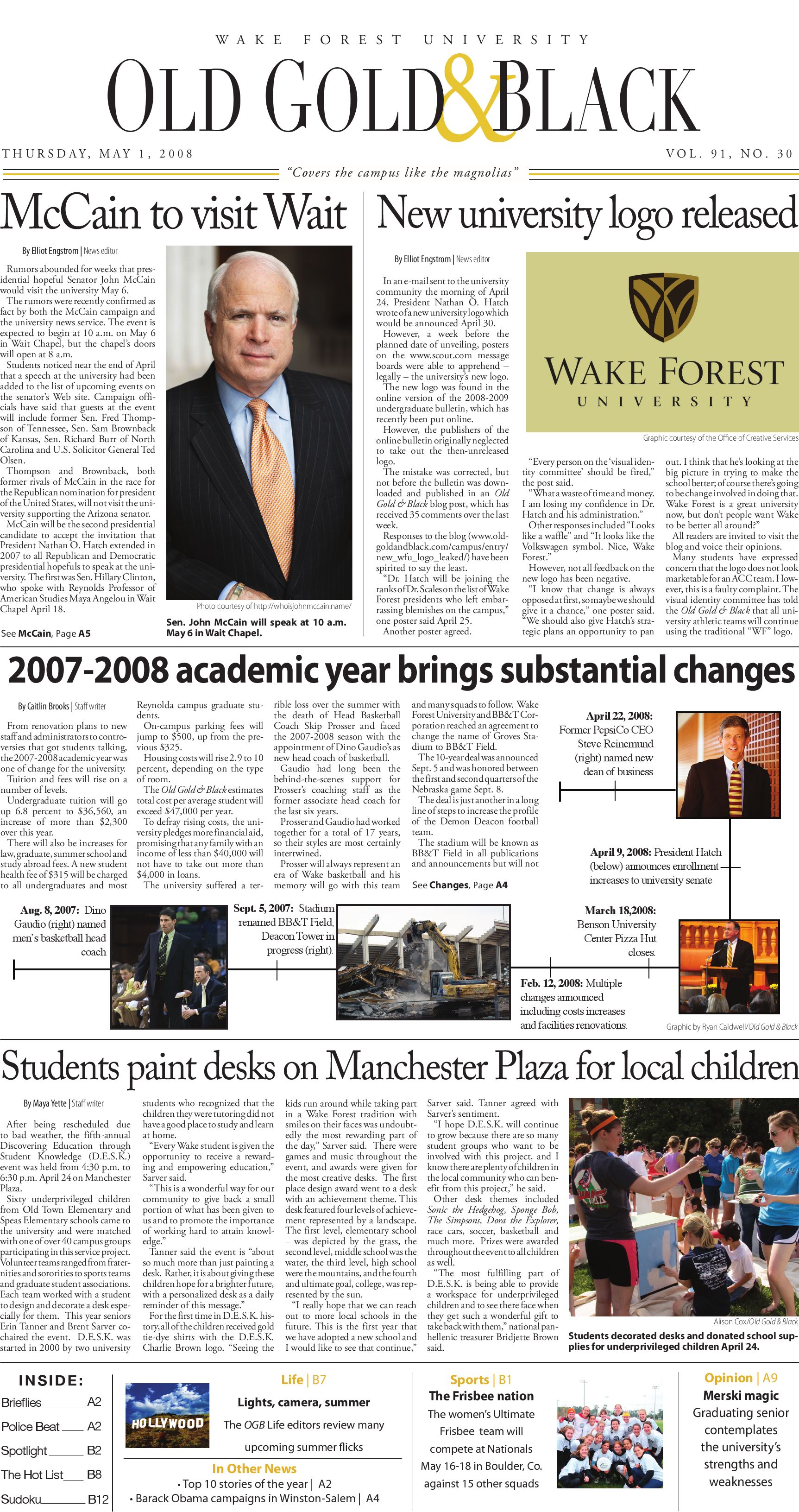 20080501 by Old Gold & Black - Issuu