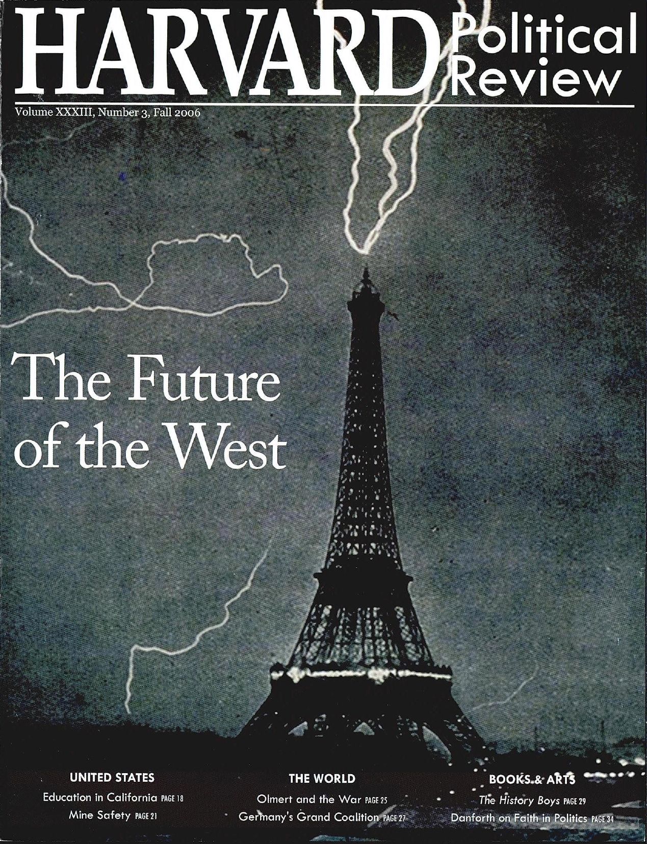 Fall 2006 by The Harvard Political Review - Issuu