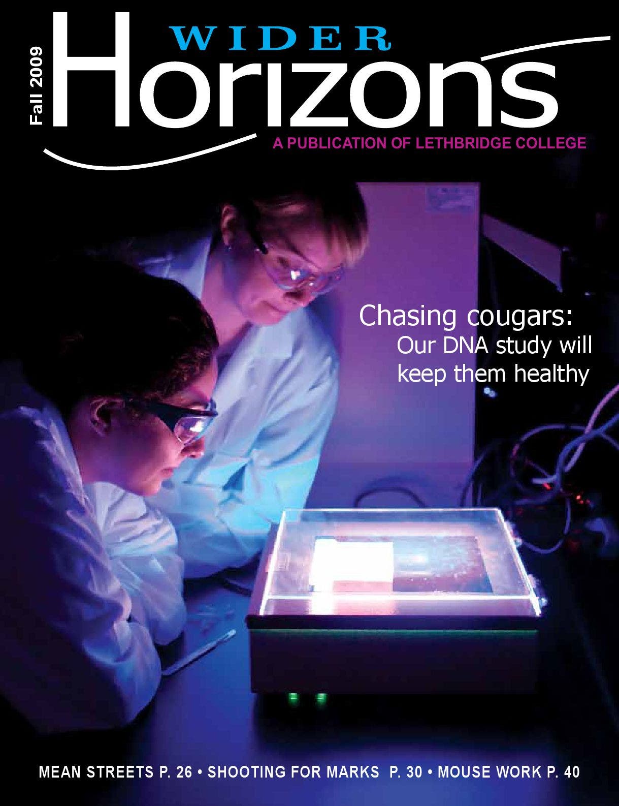 Wider Horizons - Fall 2009 by Lethbridge Polytechnic - Issuu