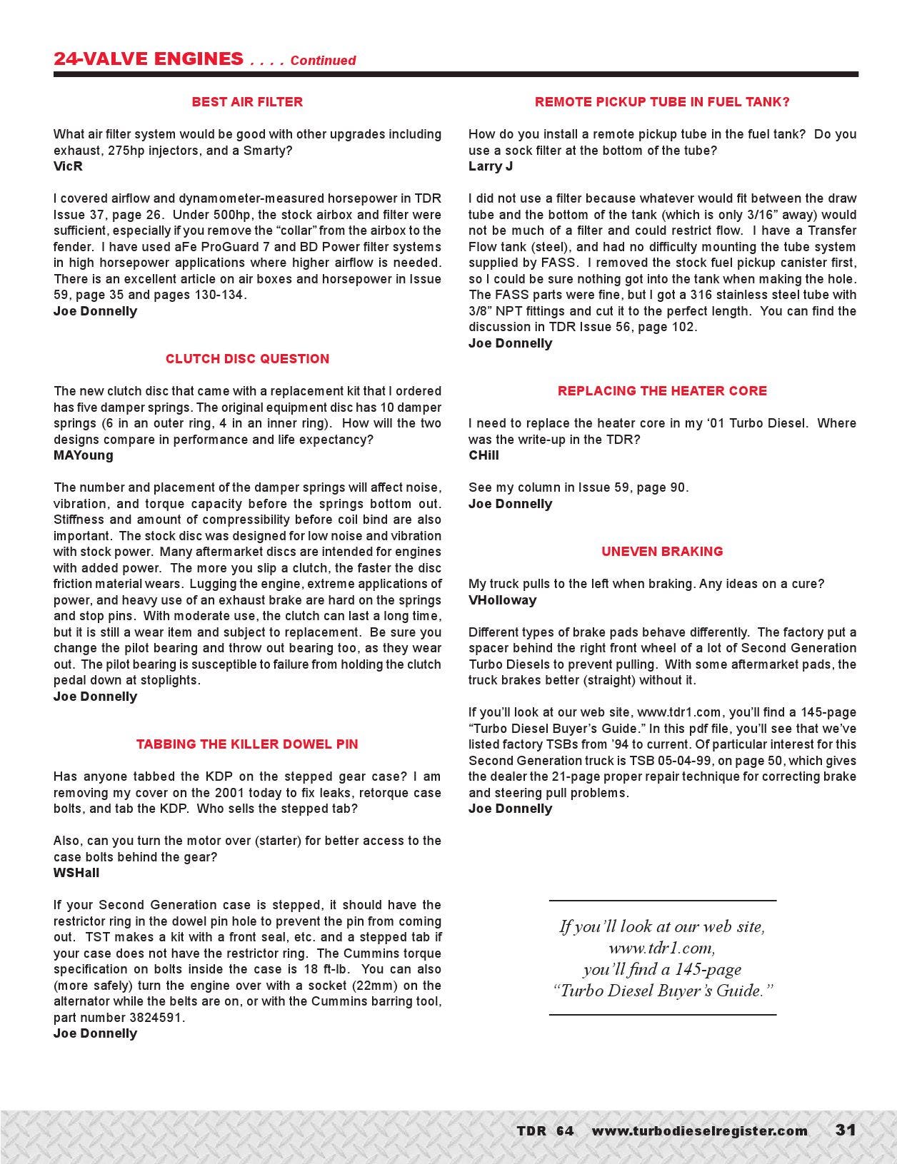 Turbo Diesel Register - Issue 64 by Turbo Diesel Register - Issuu