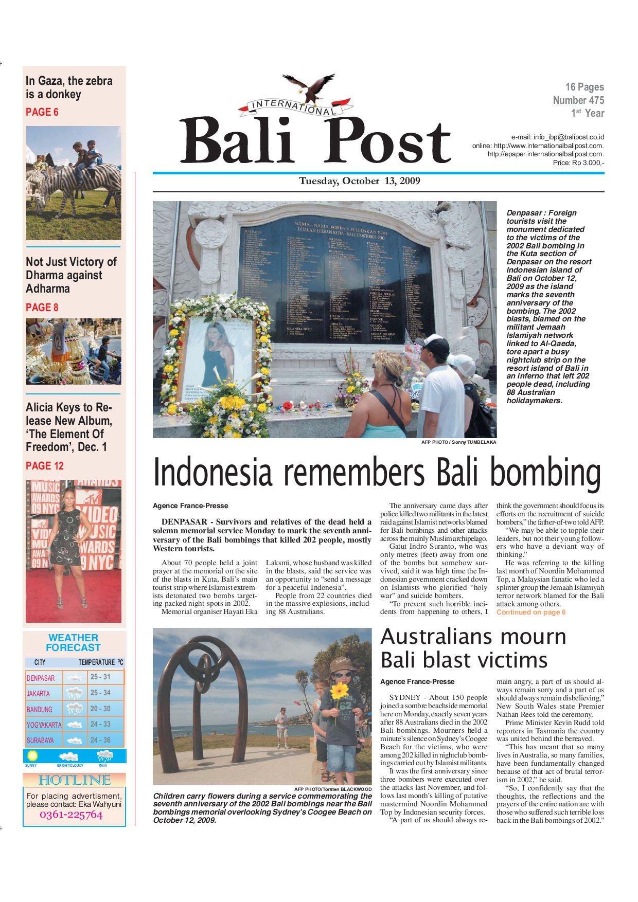 Edisi 13 Oktober 2009 | International Bali Post by e-Paper KMB - Issuu