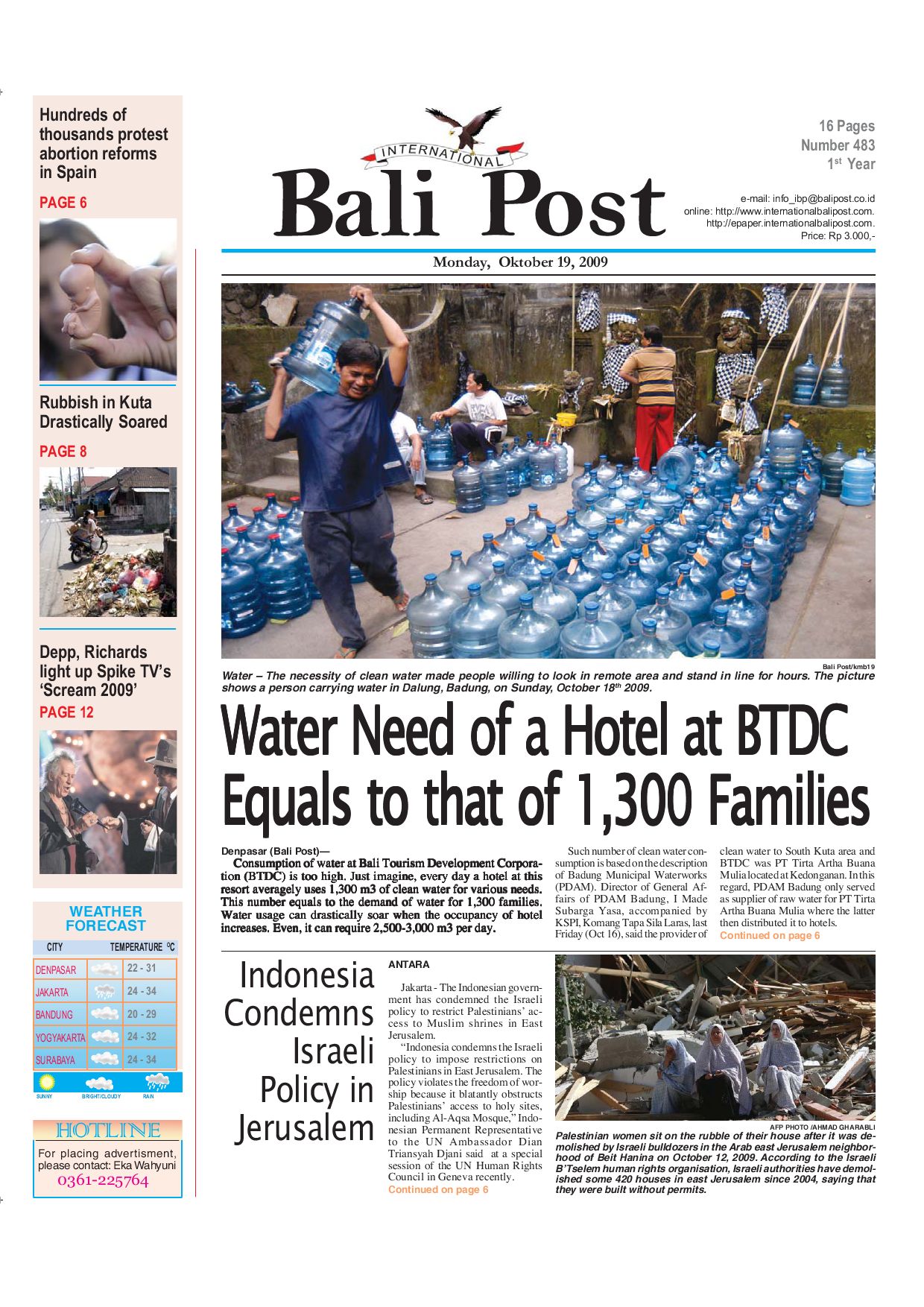 Edisi 19 Oktober 2009 | International Bali Post by e-Paper KMB - Issuu