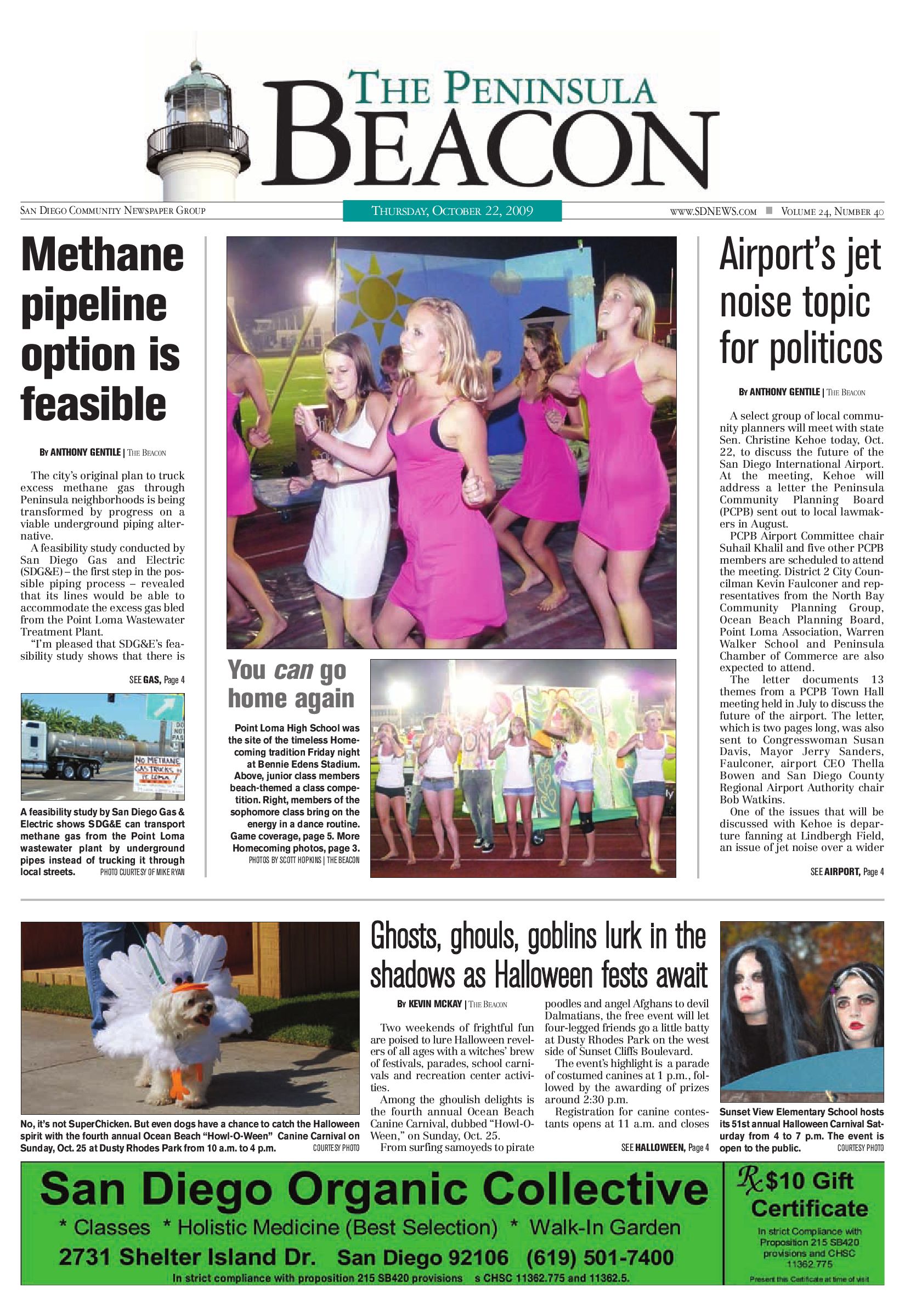 The Peninsula Beacon, October 22nd, 2009 by San Diego Community ...