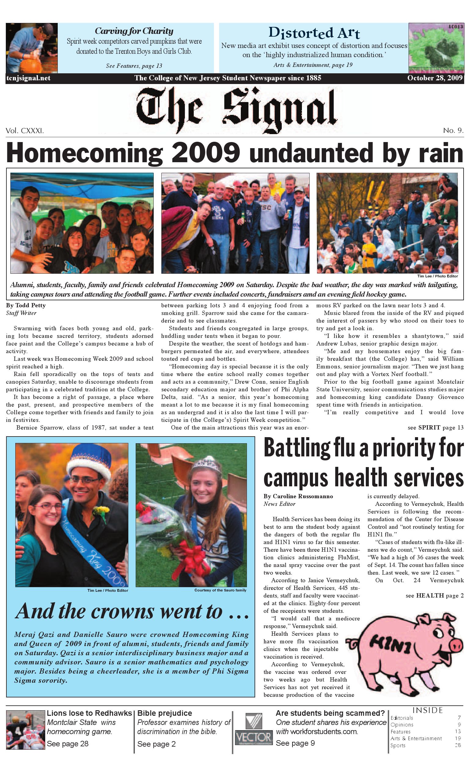 The Signal Oct. 28, 2009 Edition by TCNJ Signal - Issuu