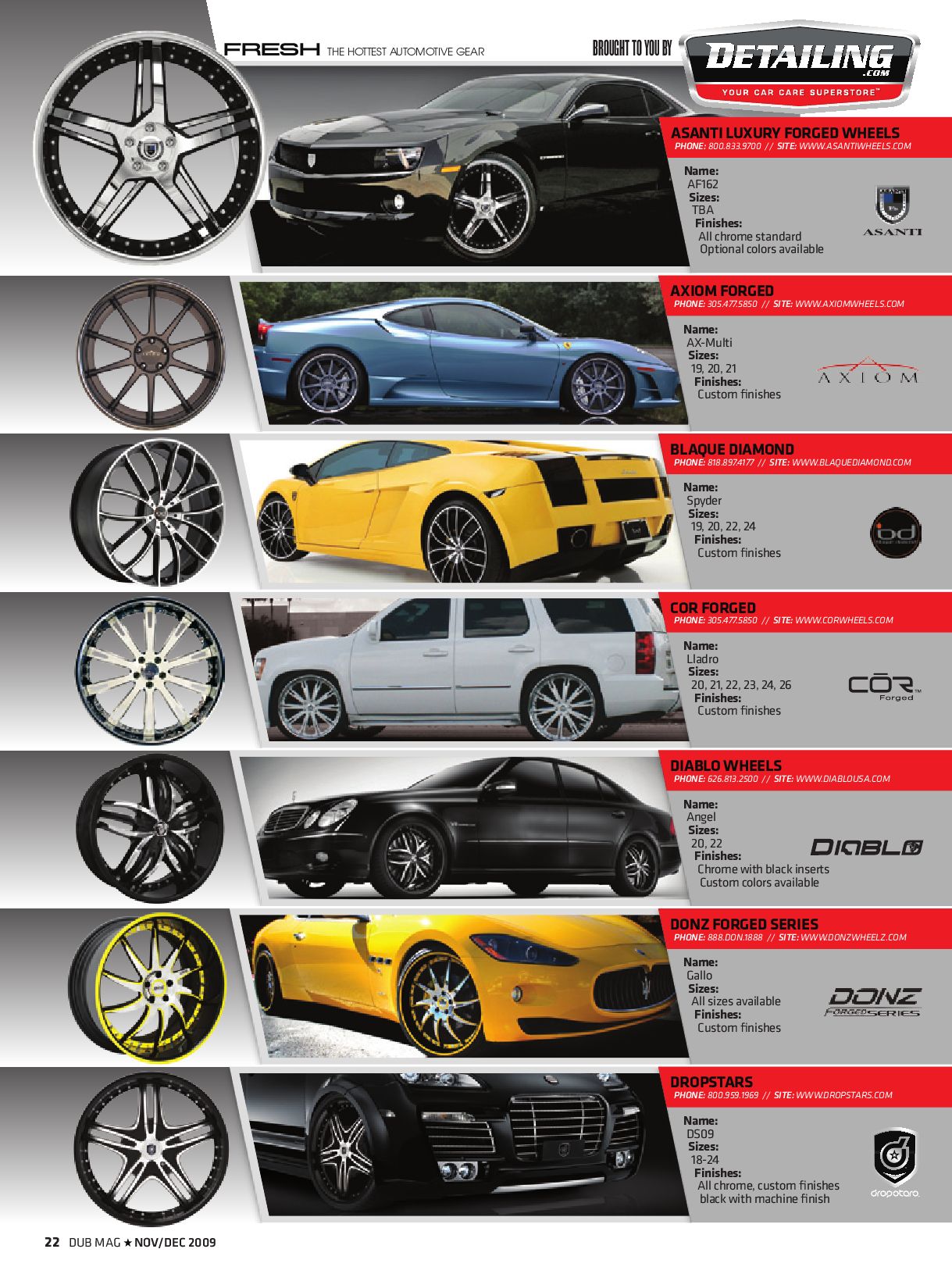 DUB Magazine Issue 63 Wheel Guide by DUB Publishing Inc. - Issuu