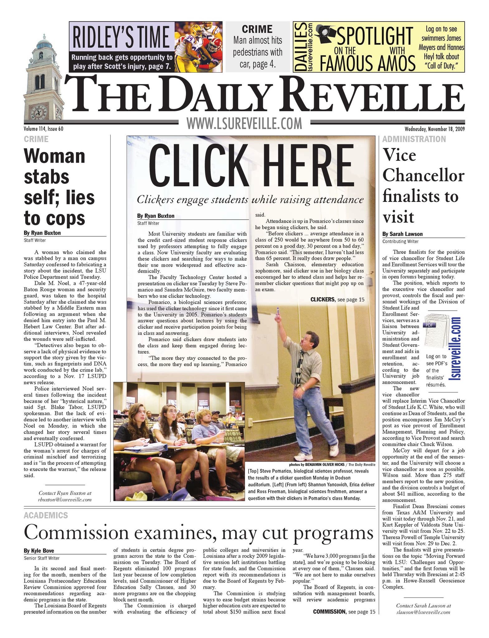 The Daily Reveille — November 18, 2009 by Reveille - Issuu