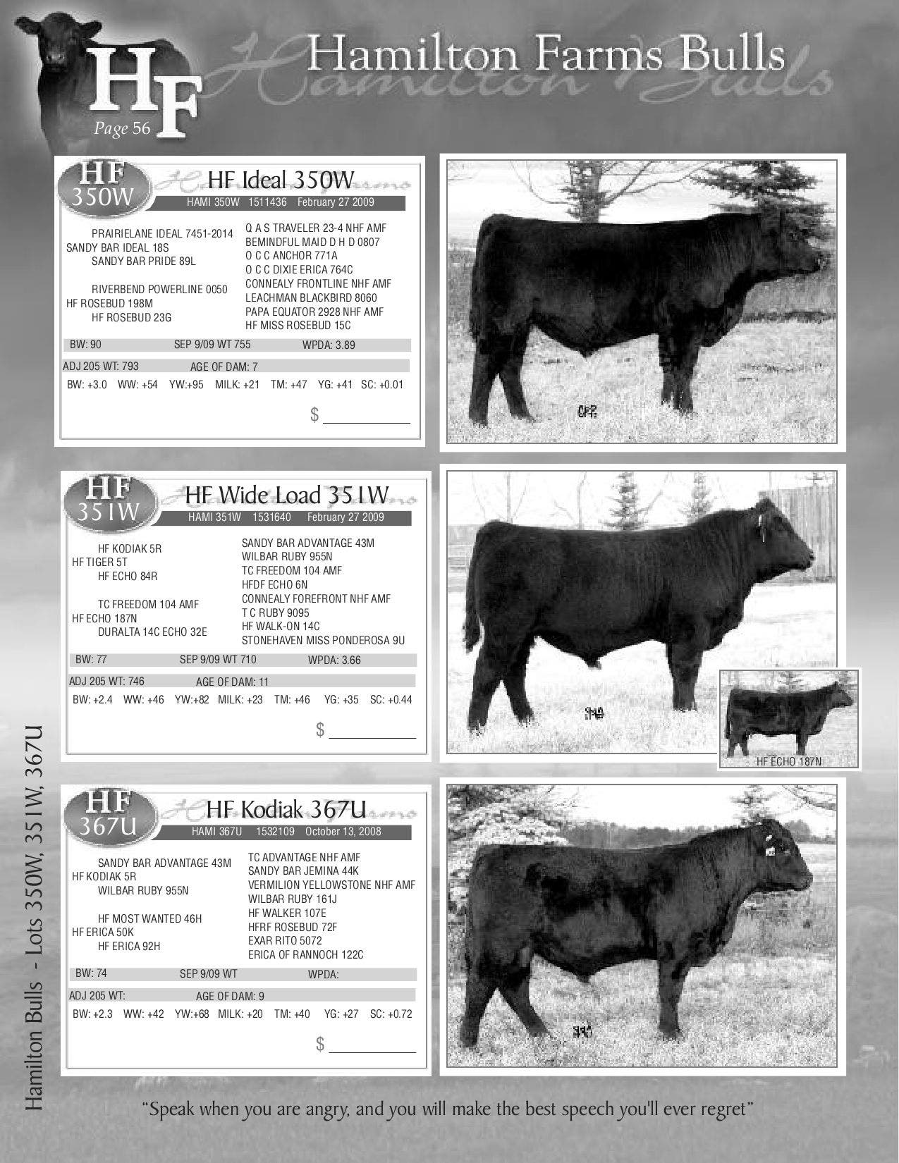 Hamilton Farms 15th Annual Bull & Select Female Sale by Everything ...