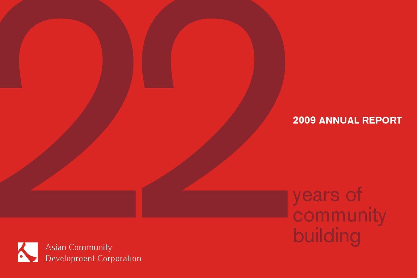 Annual Report 2009 by Asian Community Development Corporation - Issuu