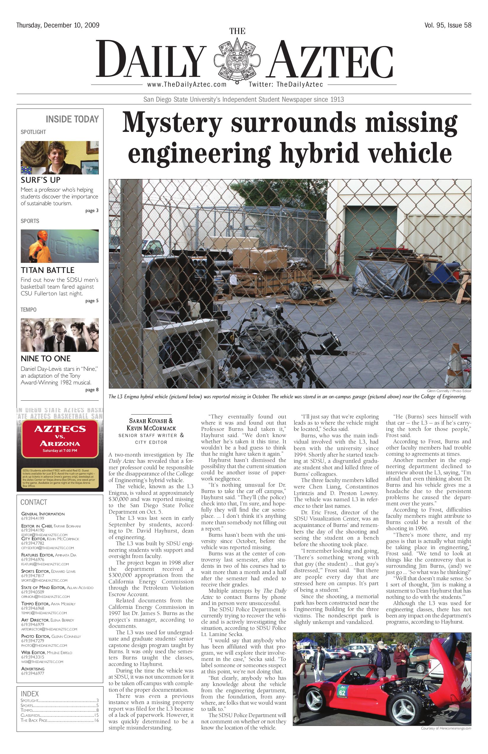 The Daily Aztec - Vol. 95, Issue 58 by The Daily Aztec - Issuu