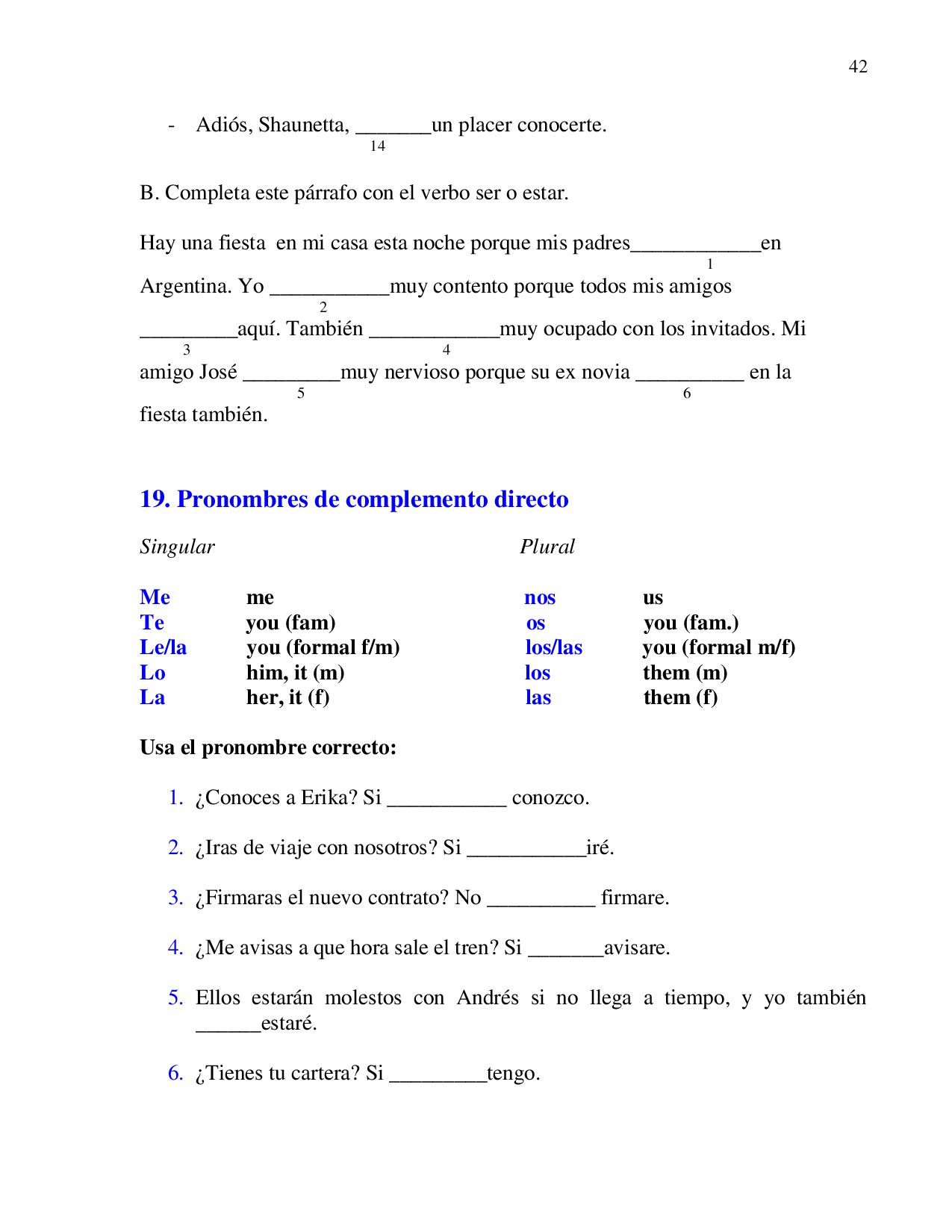 Spanish Worksbook (Manual de Ejercicios de Español) by Aldea Educativa ...