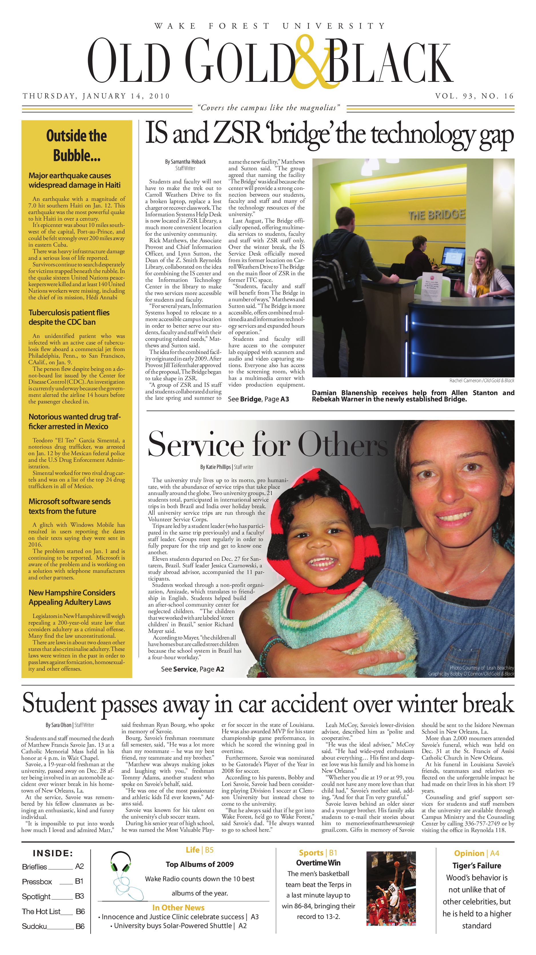 20100114 by Old Gold & Black - Issuu