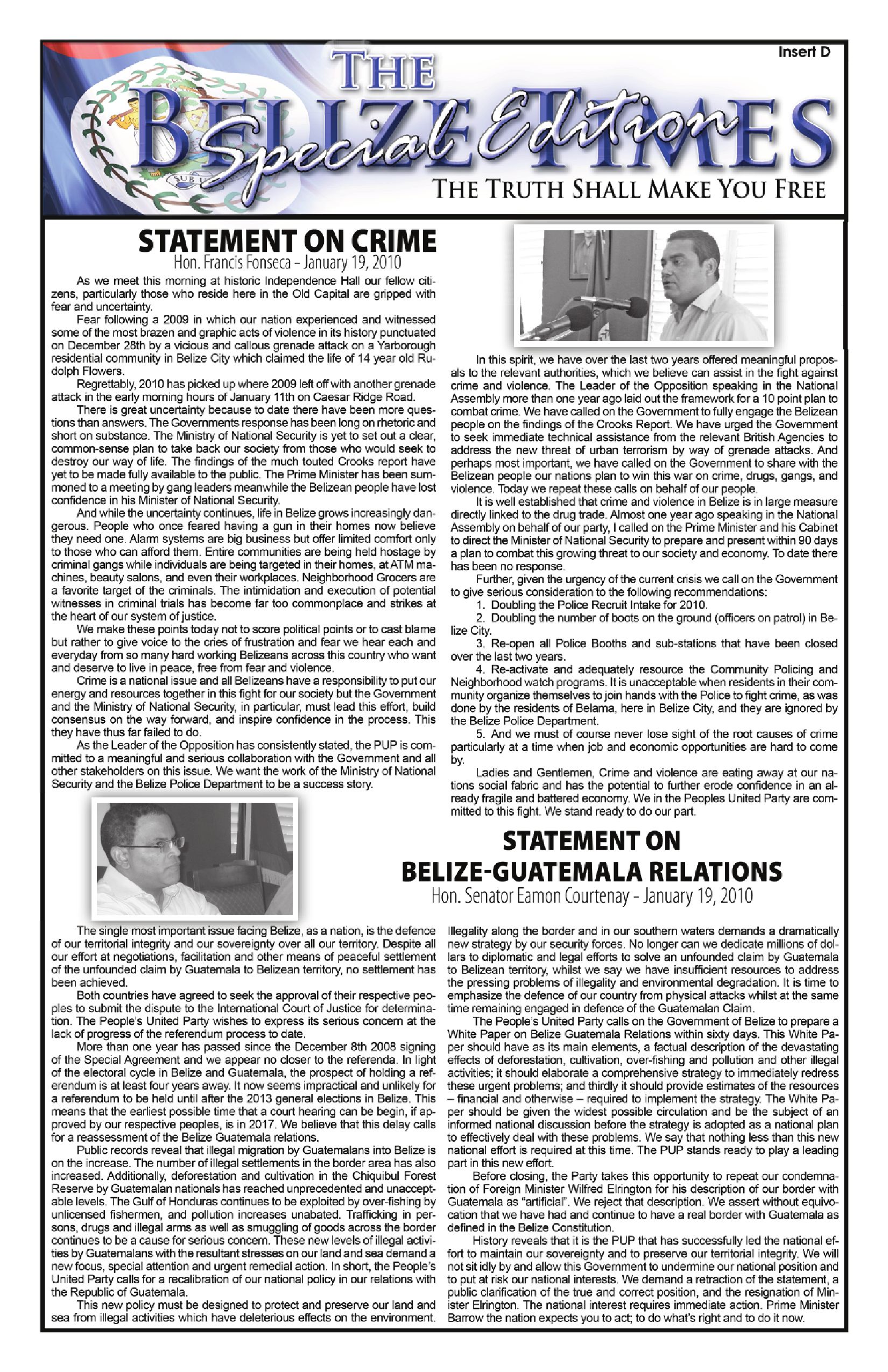 Belize Times Newspaper by Belize Times Press - Issuu