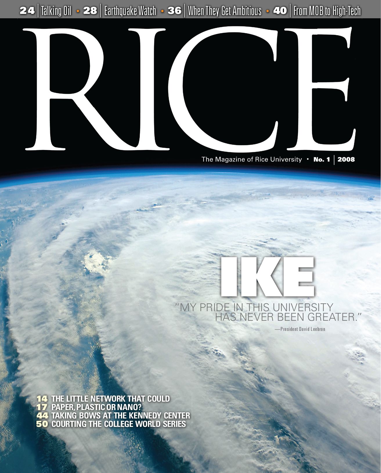 Rice Magazine Issue 1 by Rice University - Issuu