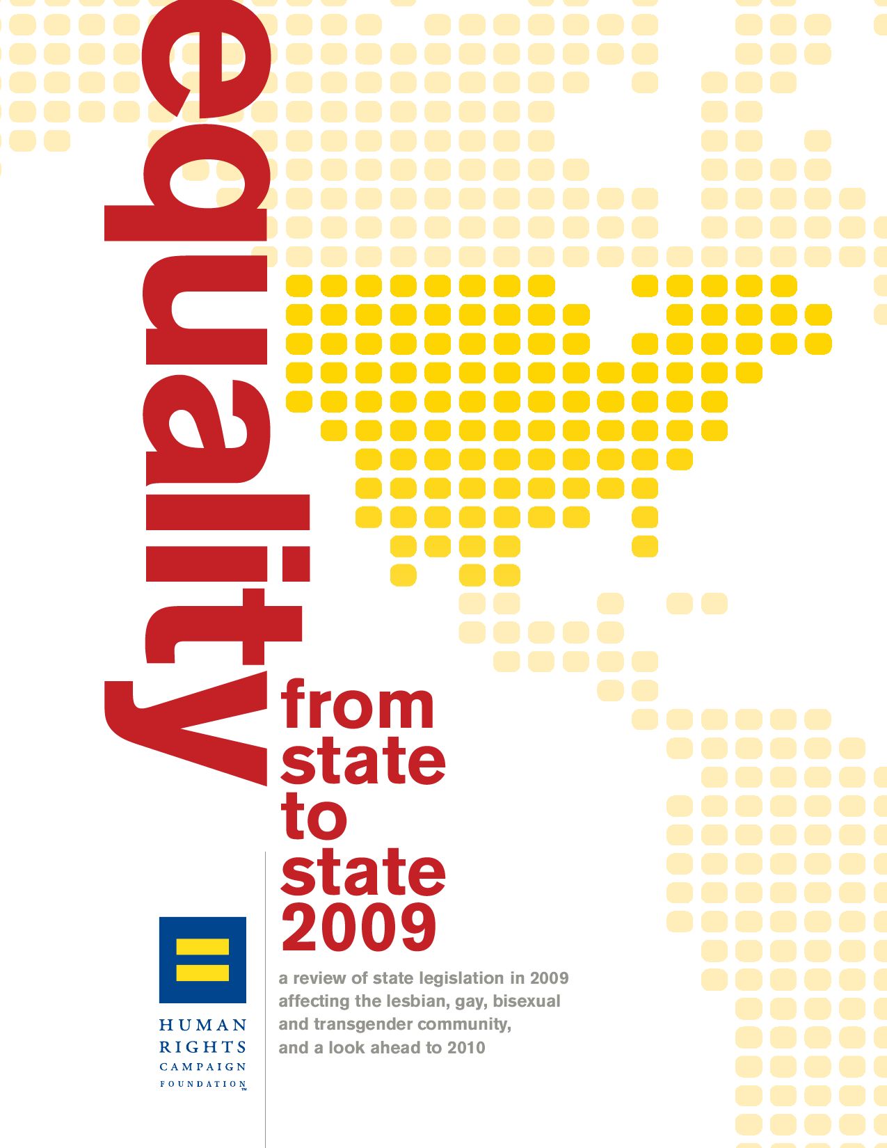 Equality From State to State 2009 by Human Rights Campaign - Issuu