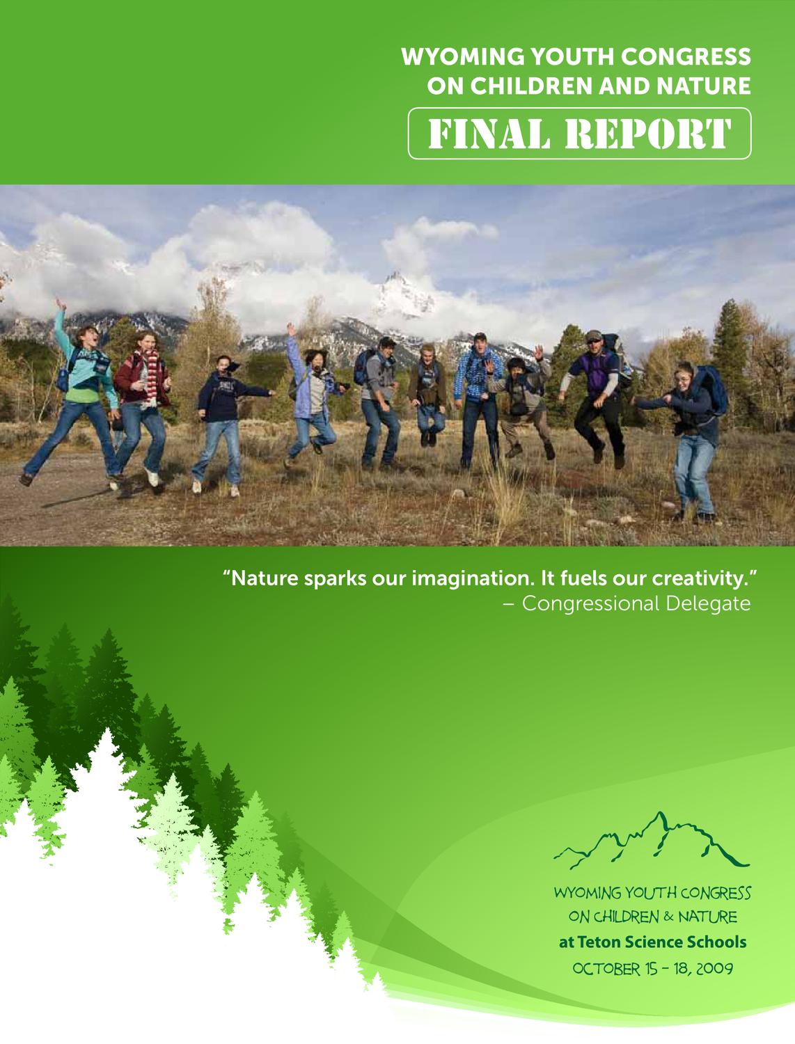 Wyoming Youth Congress: Final Report by Teton Science Schools - Issuu
