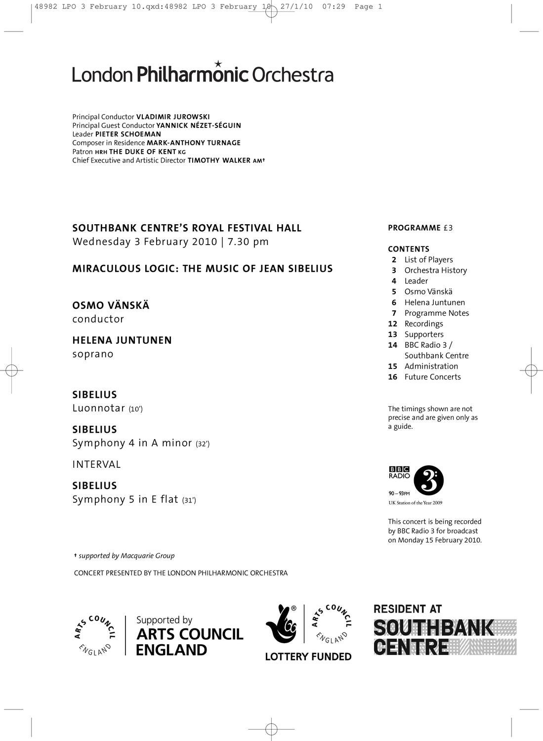3 Feb 2010 prog notes - LPO by London Philharmonic Orchestra - Issuu