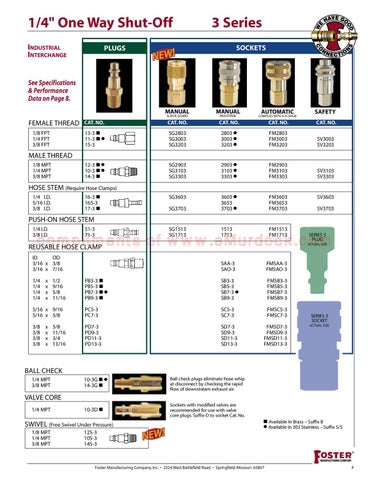 Foster Quick Disconnects by Murdock Industrial - Issuu