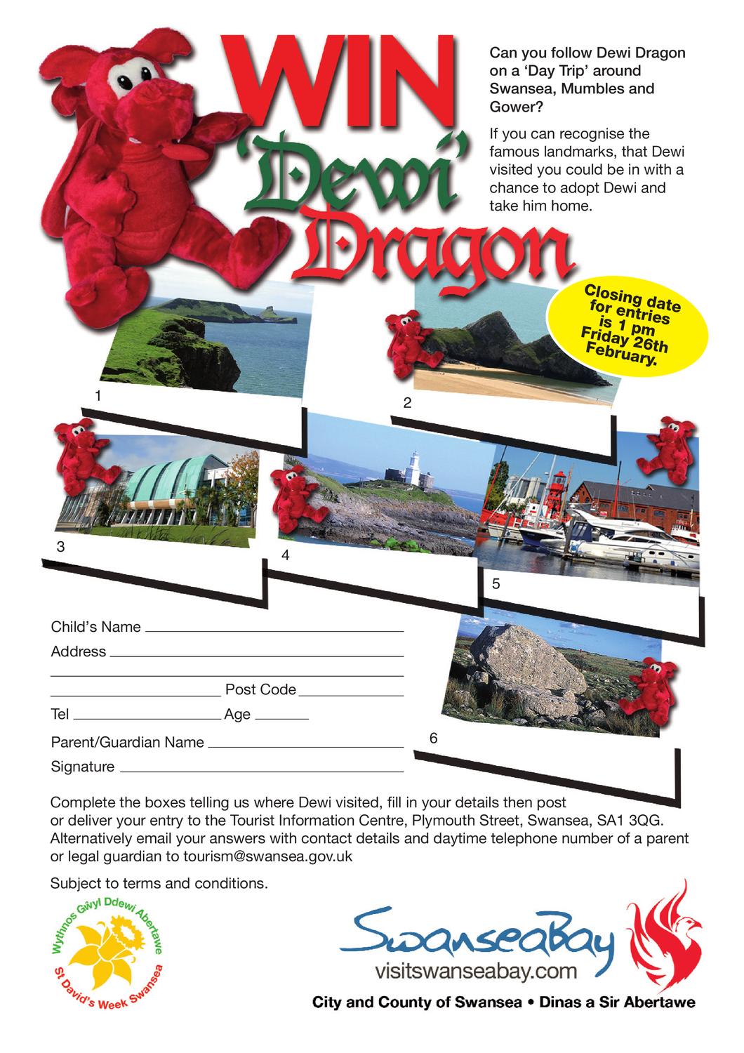 Dewi the Dragon competition by City and County of Swansea - Issuu