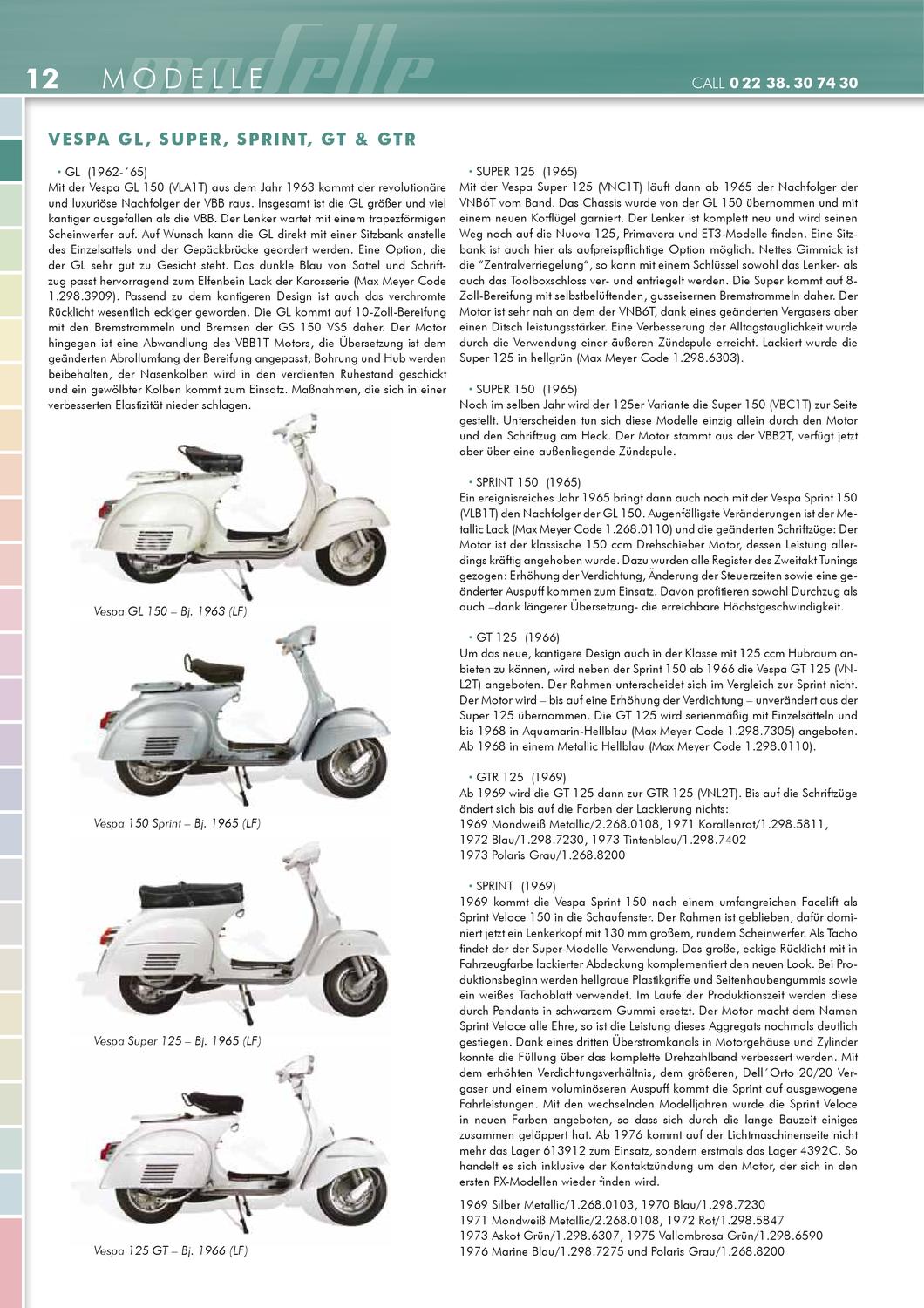 Vespa Manual & Katalog by SCOOTER CENTER GmbH - Issuu