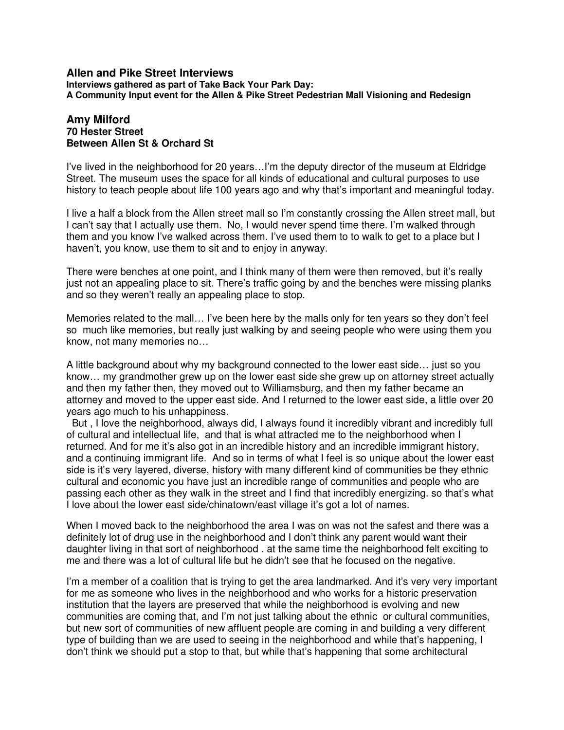 interviewtranscript p5 mary spinks skatepark by open road - Issuu