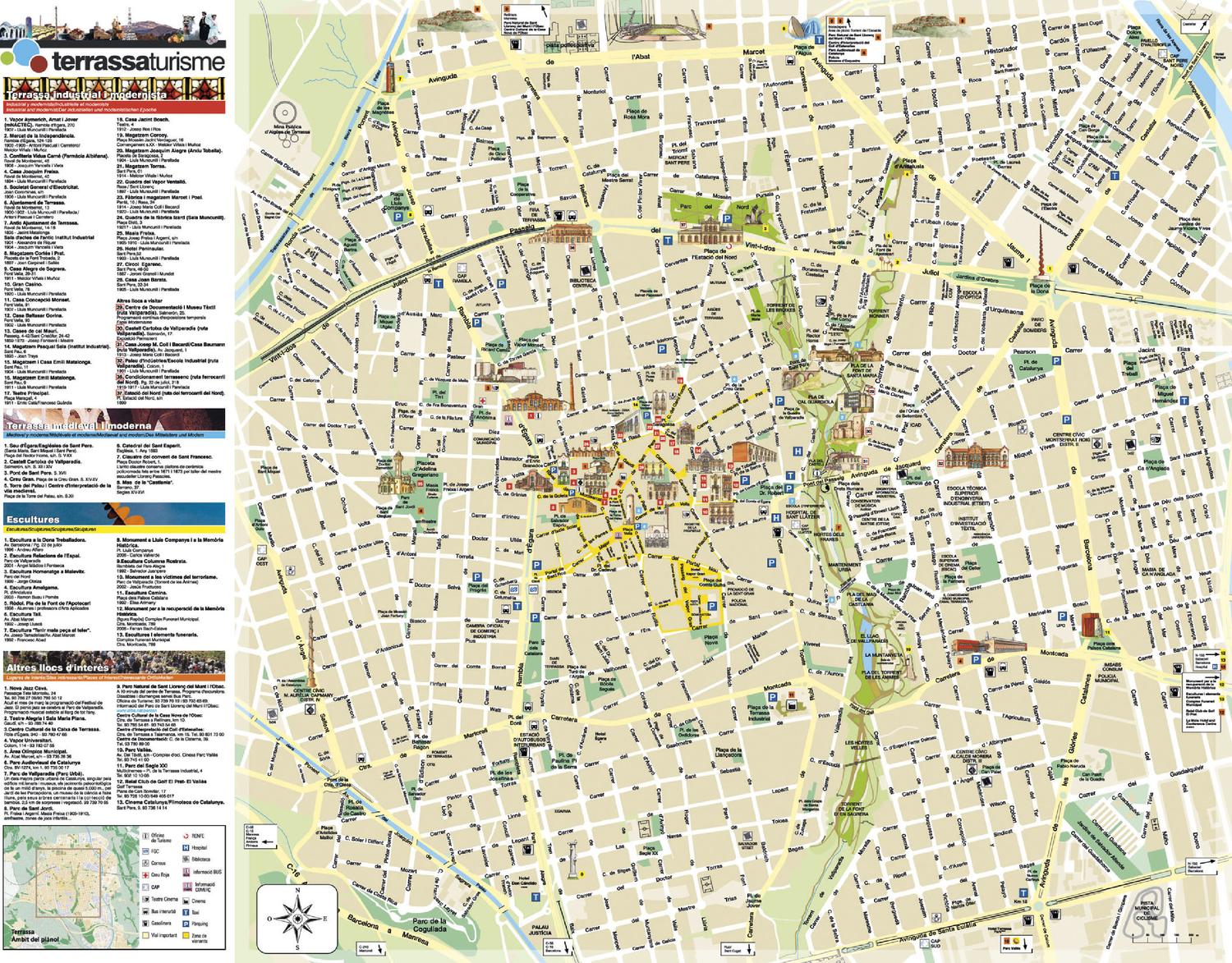 Plànol Turístic by Ajuntament de Terrassa - Issuu