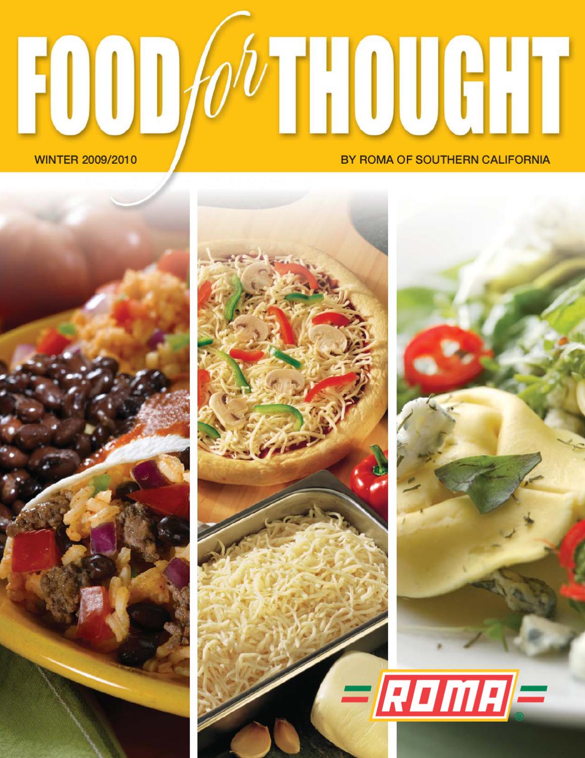 ROMA: Food for Thought - Winter 09/10 by Performance Foodservice - Issuu